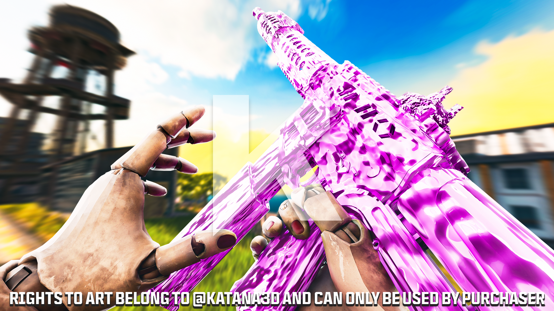 COD/Warzone Thumbnail - Obsidian Superi (Pink Black) - Payhip