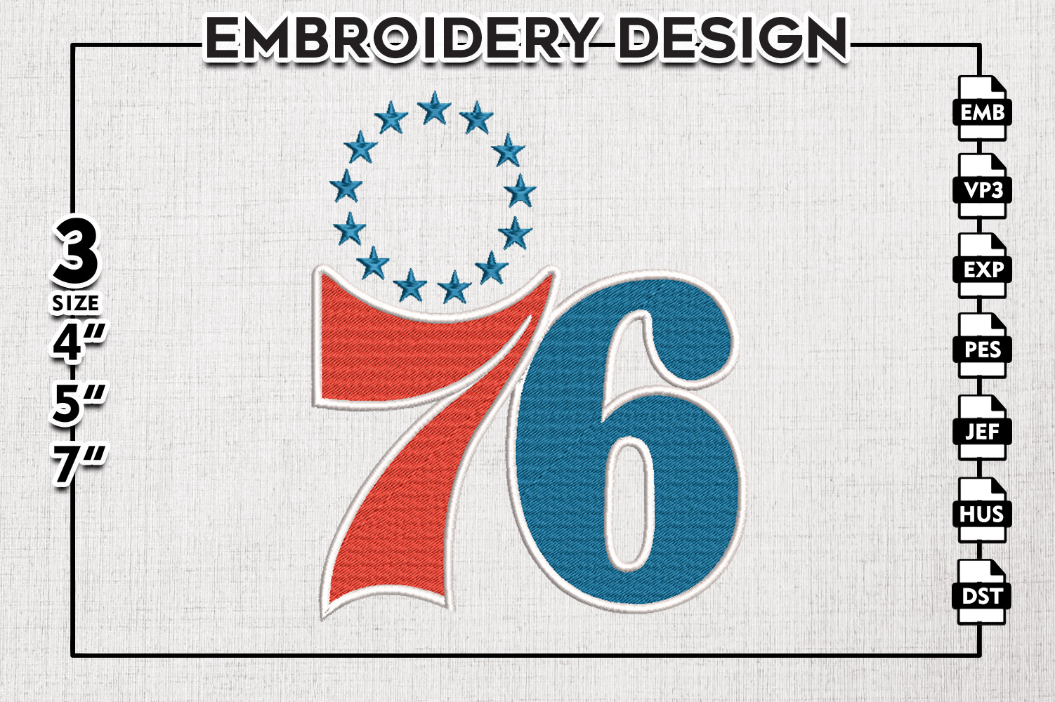 Philadelphia 76ers Team Writing Logo Embroidery Designs, Philadelphia ...