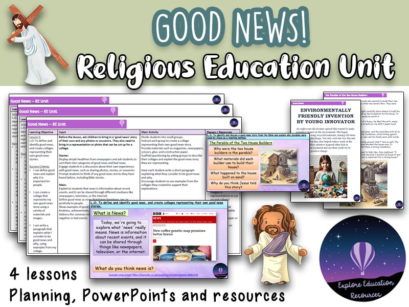 KS1 Good News! Christianity - RE Unit - 4 Outstanding Lessons