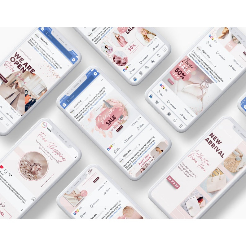 E-Commerce Bundle Kit Canva Template - Payhip