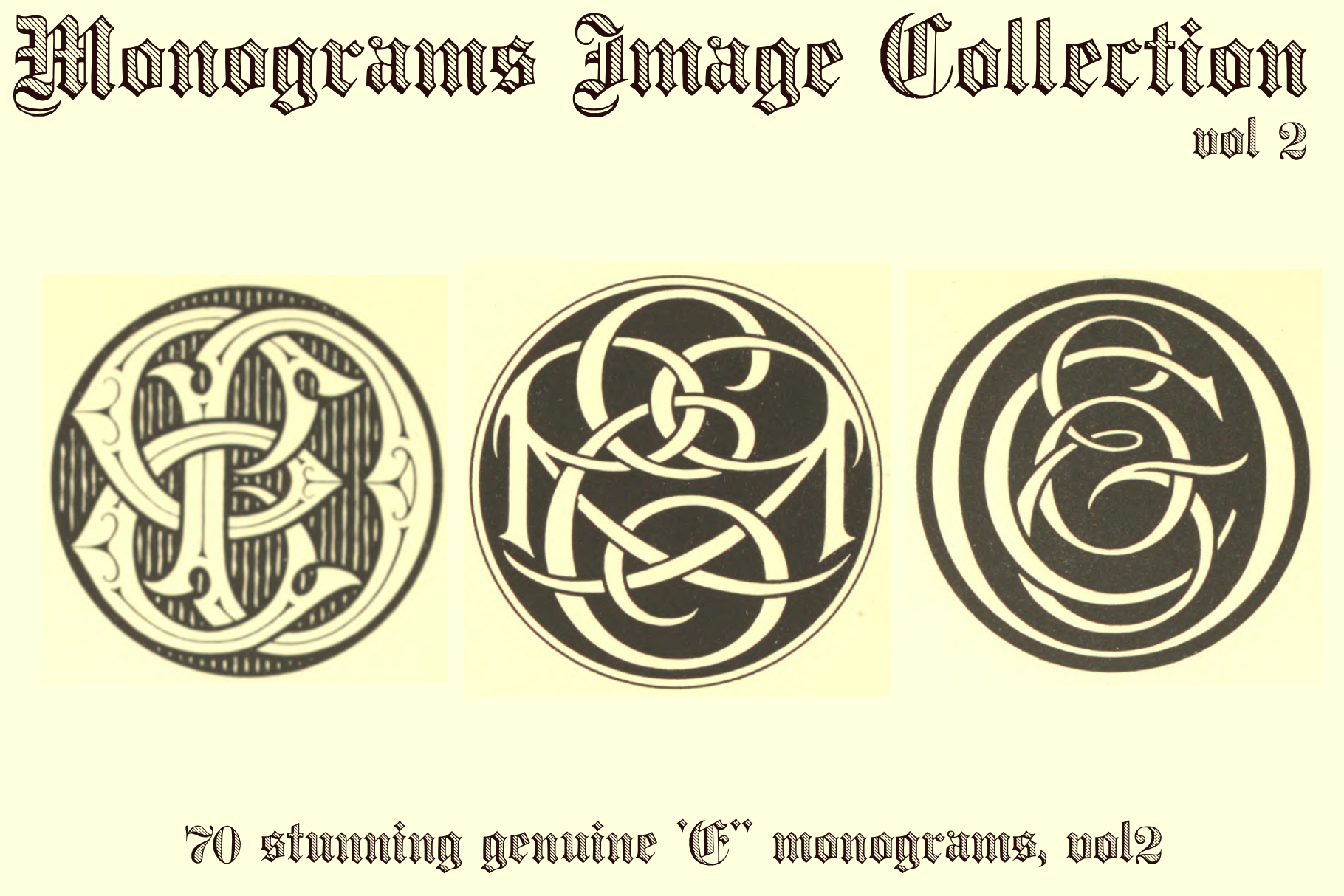 Monocracy Monograms Collection Letter "E" vol 2 - Payhip