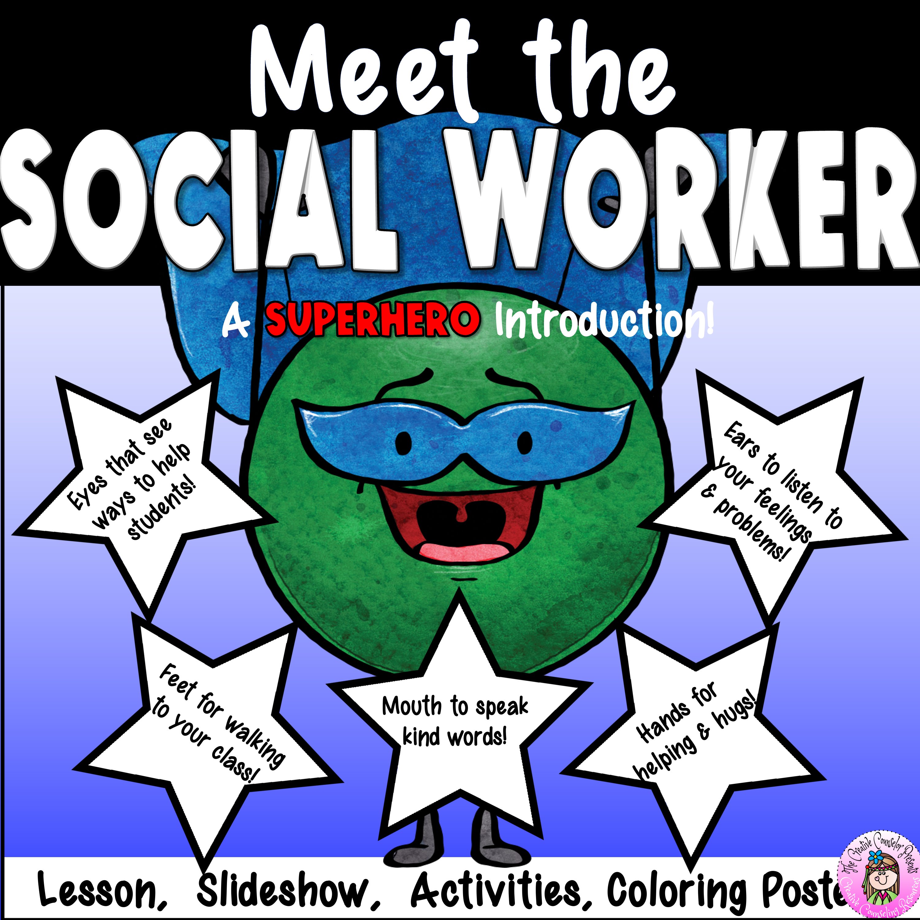 Meet the School Social Worker Superhero Introduction Back to School SEL ...