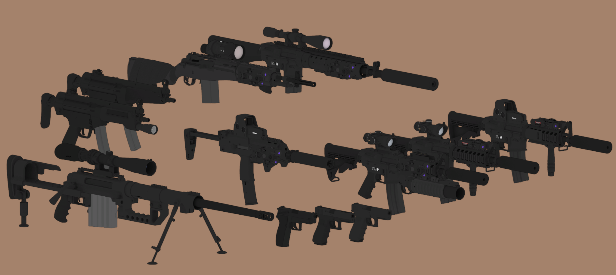 US UK SOF Invasion of Iraq Weapon Kit - Payhip