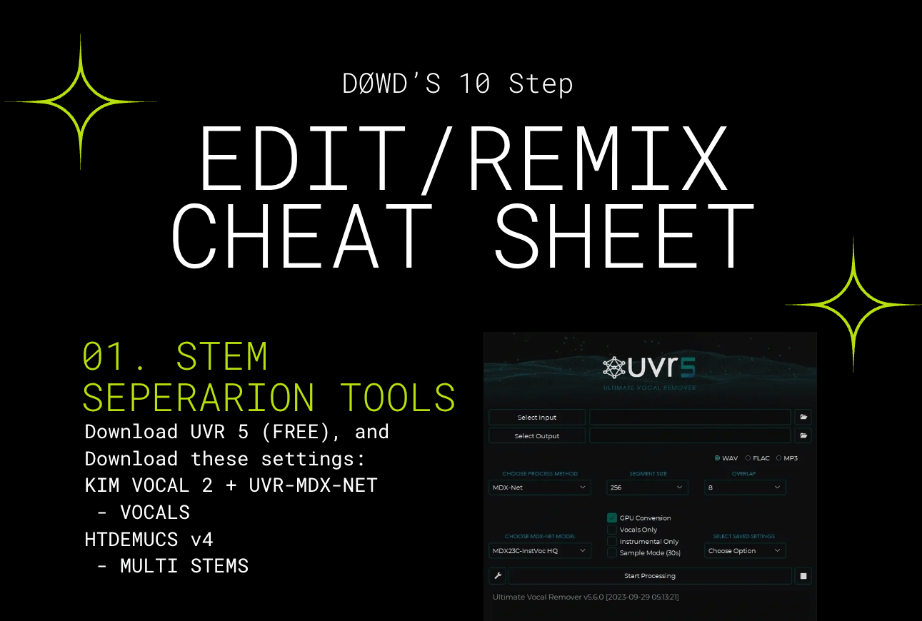 My Edit/Remix 10 Step Cheat Sheet - Payhip