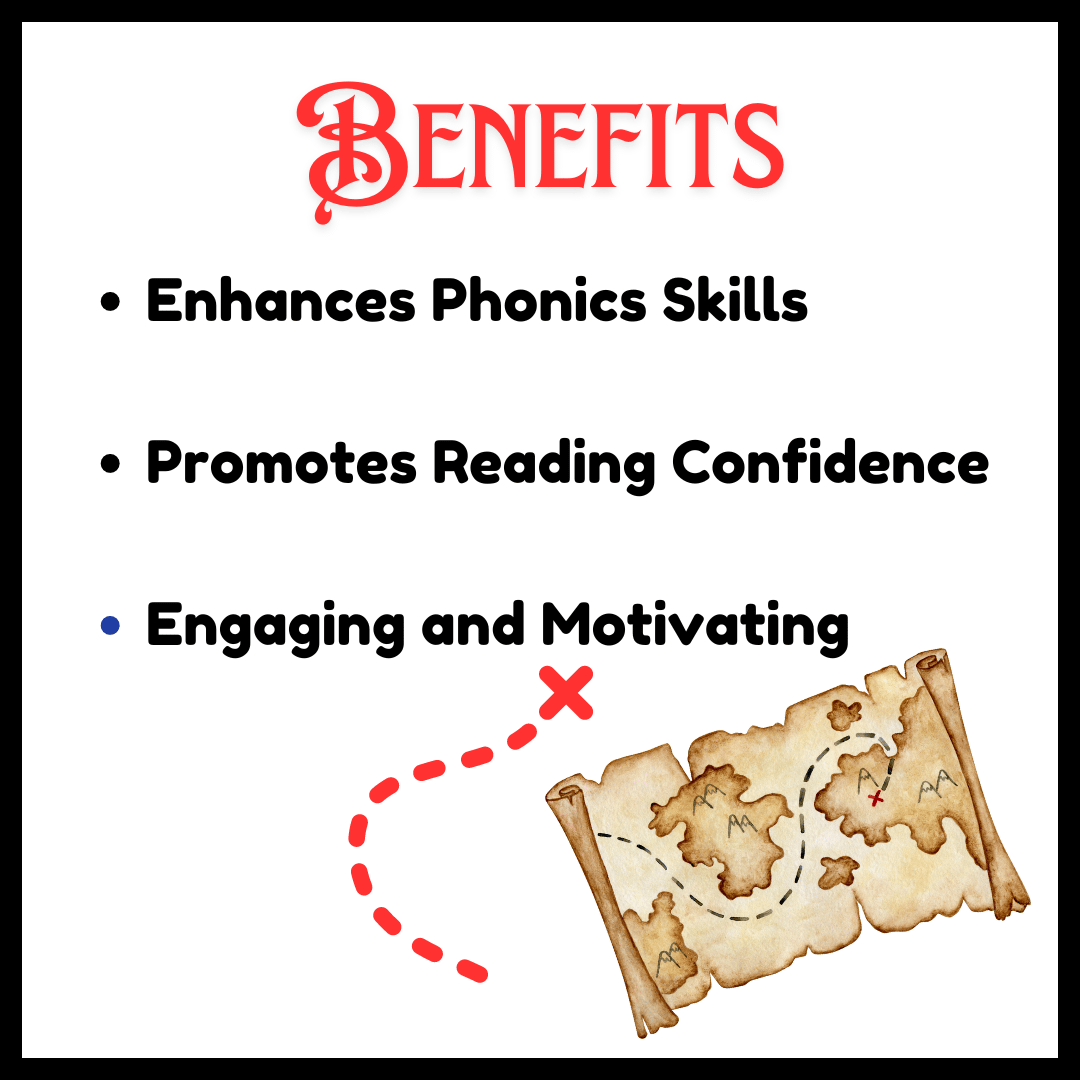 Phonics Game- Pirate Treasure Hunt- /ea/ saying the short e sound - Payhip