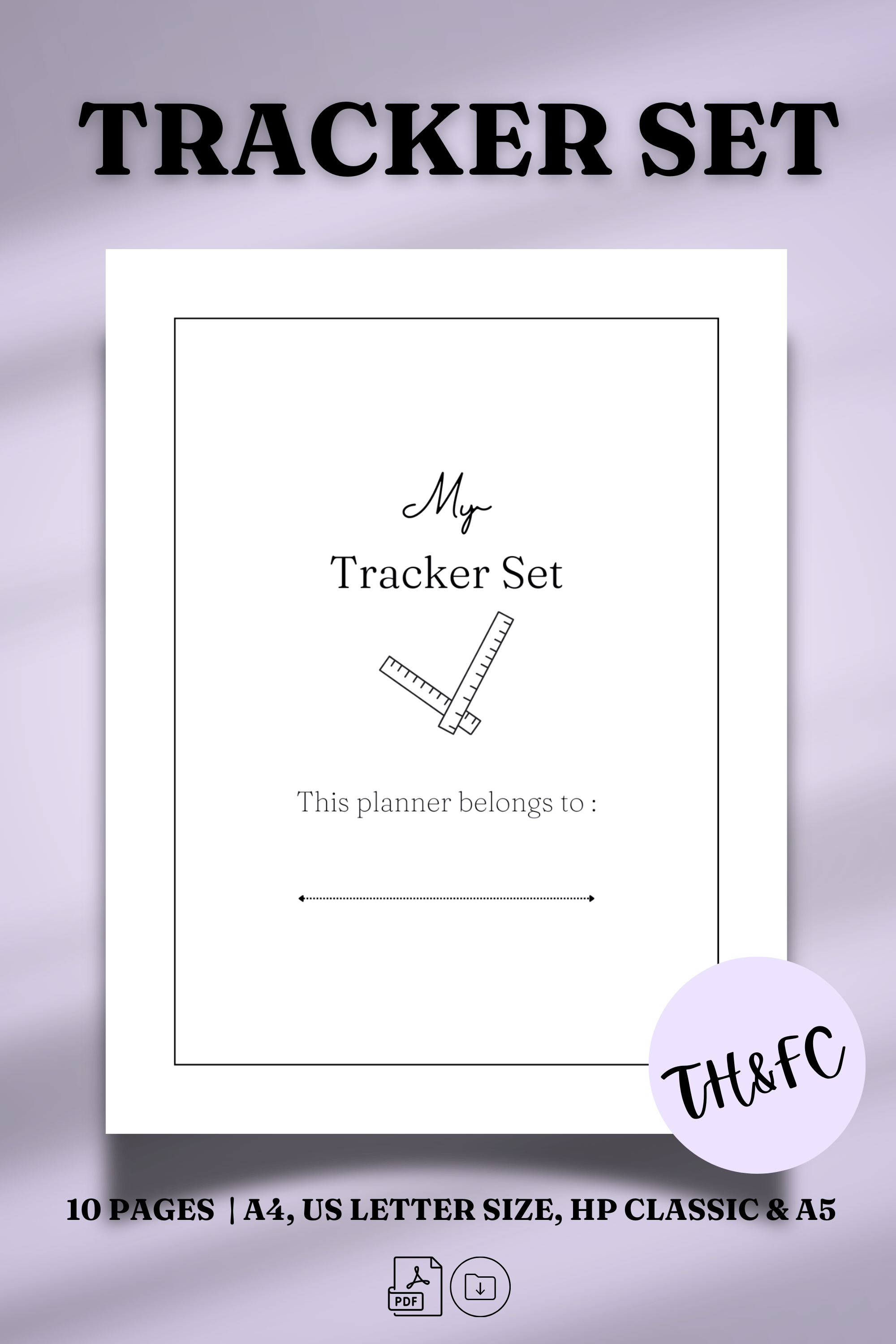 Tracker Set | 10 Pages | Printable - Payhip