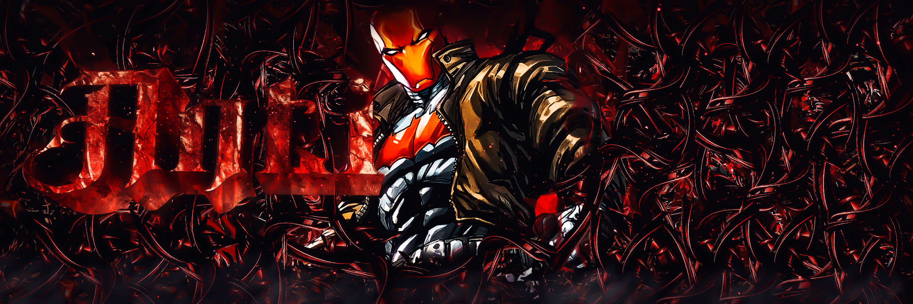 Red hood header | PSD - Payhip