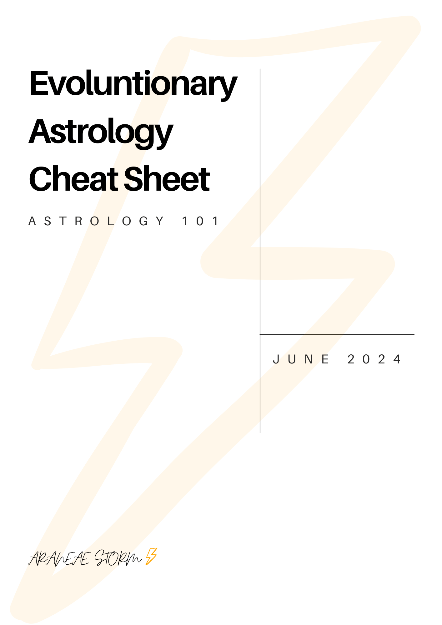 Evolutionary Astrology 101 Cheat Sheet (Printable PDF) - Payhip