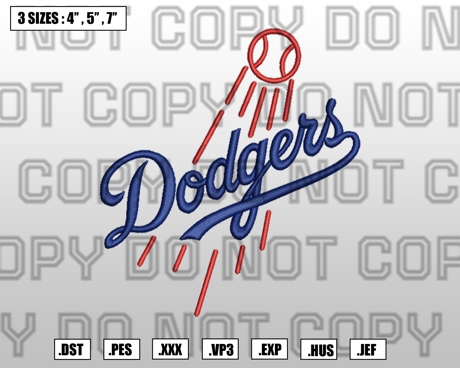 Los Angeles Dodgers Logo Embroidery Designs,Logo MLB Embroidery, Logo ...