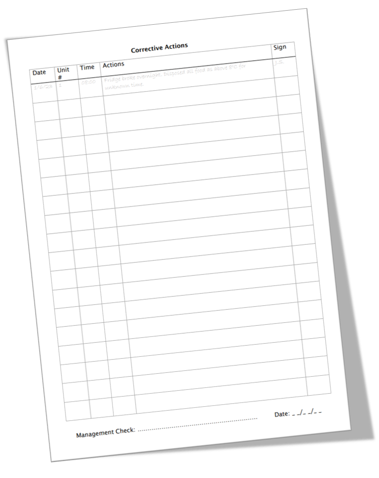 Fridge & Freezer Temperature Log Book (PDF)