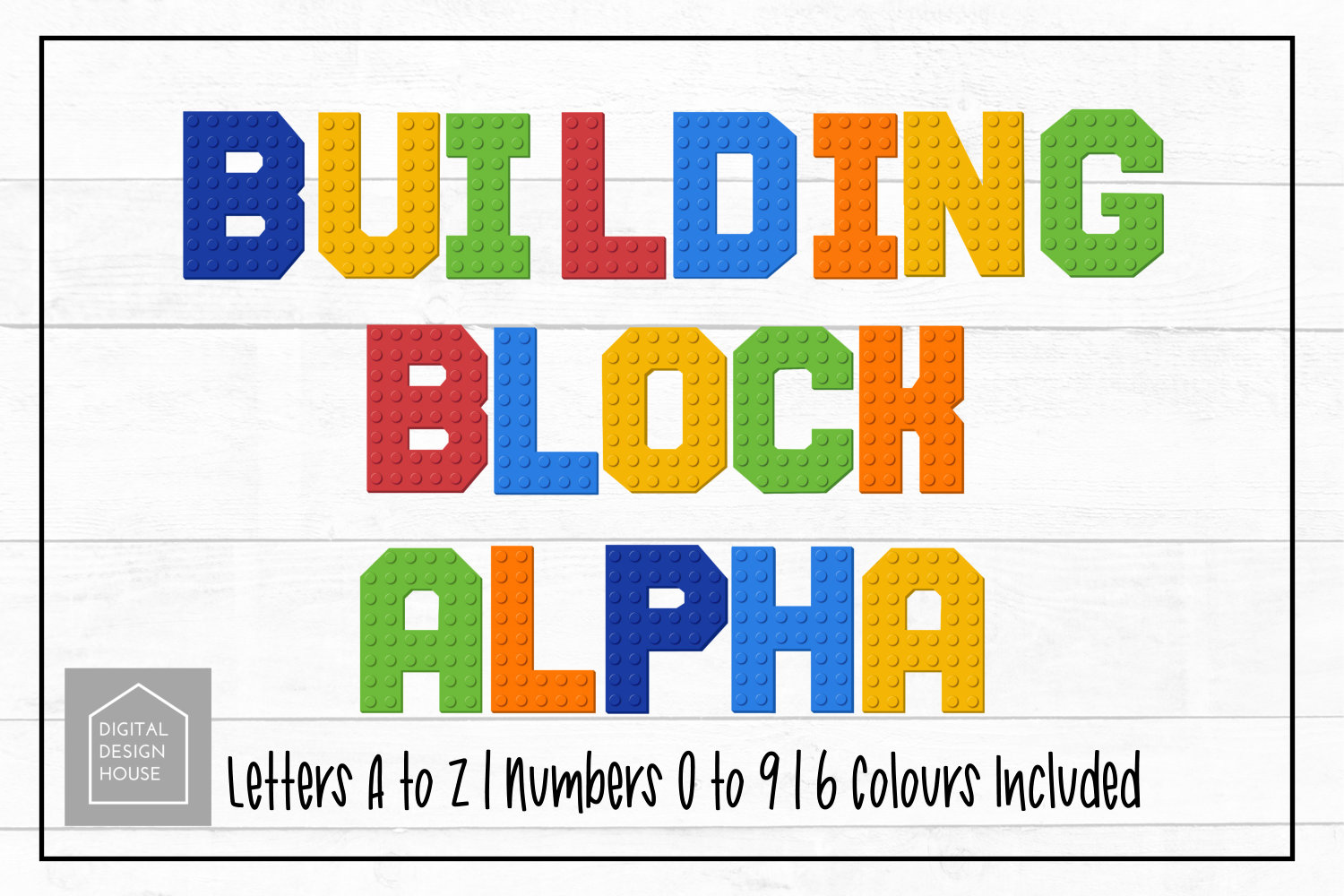 Building Blocks Alphabet Set | Letters A to Z | Numbers 0 to 9 | 6 ...