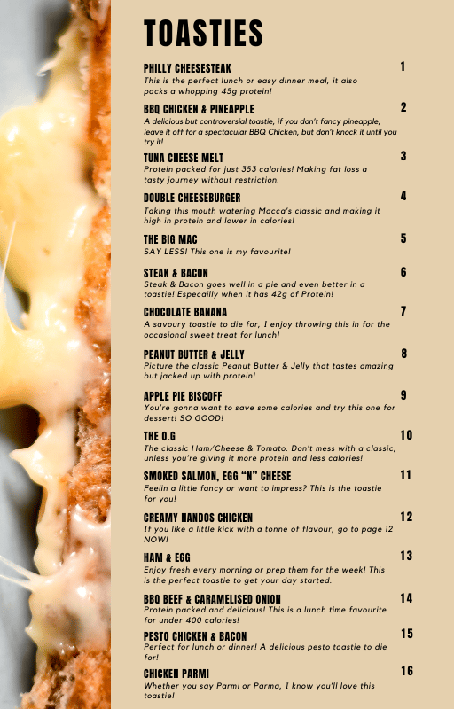 The RTA Toastie Cook Book - Payhip