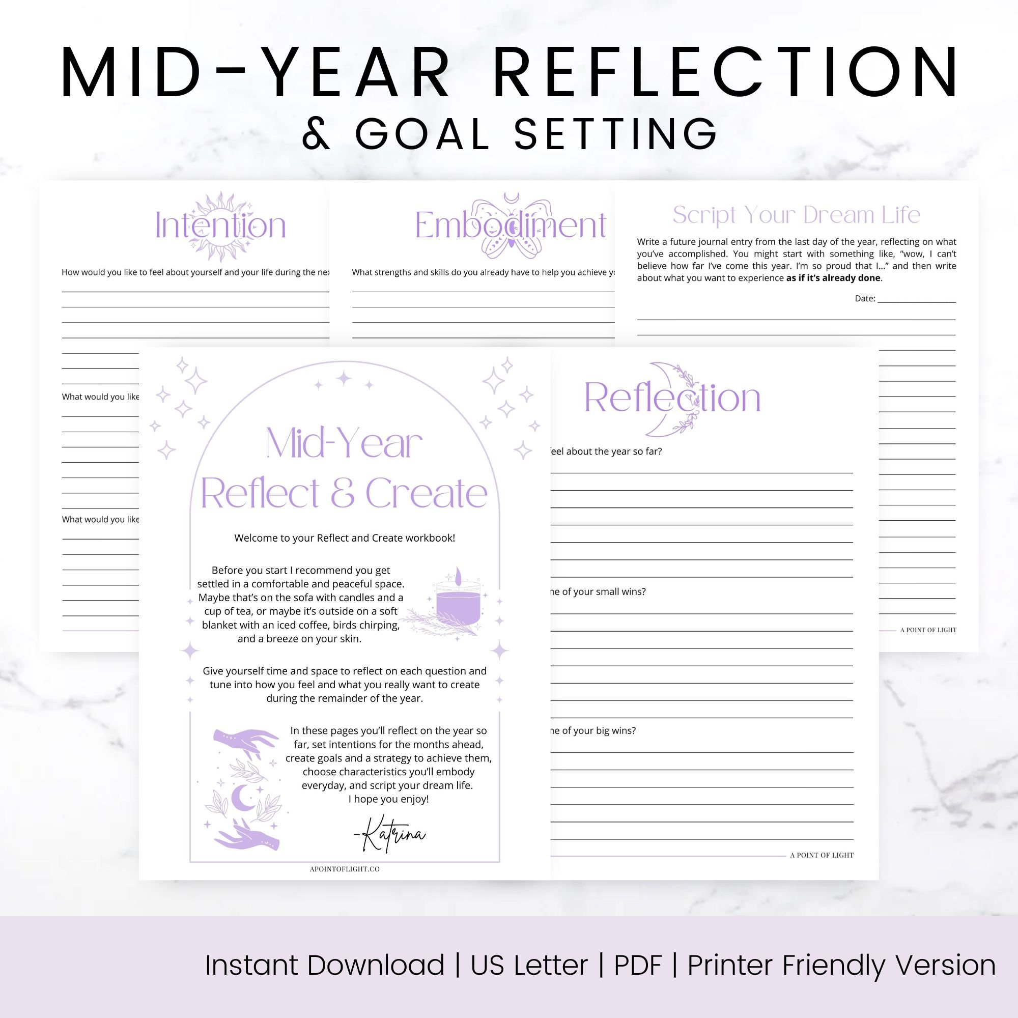 Mid-Year Reflect & Create Workbook - Payhip