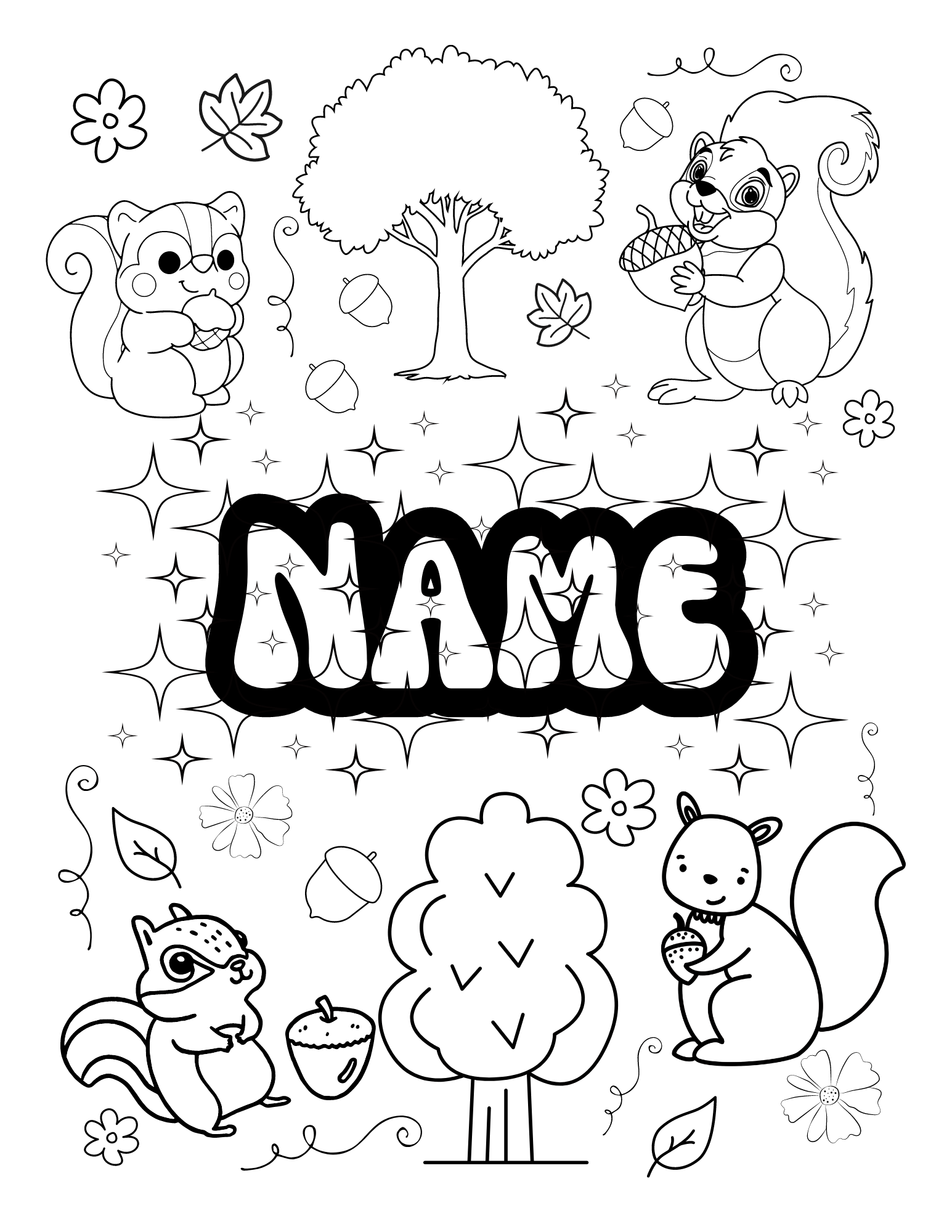Customizable Coloring Page Template 34 - Payhip
