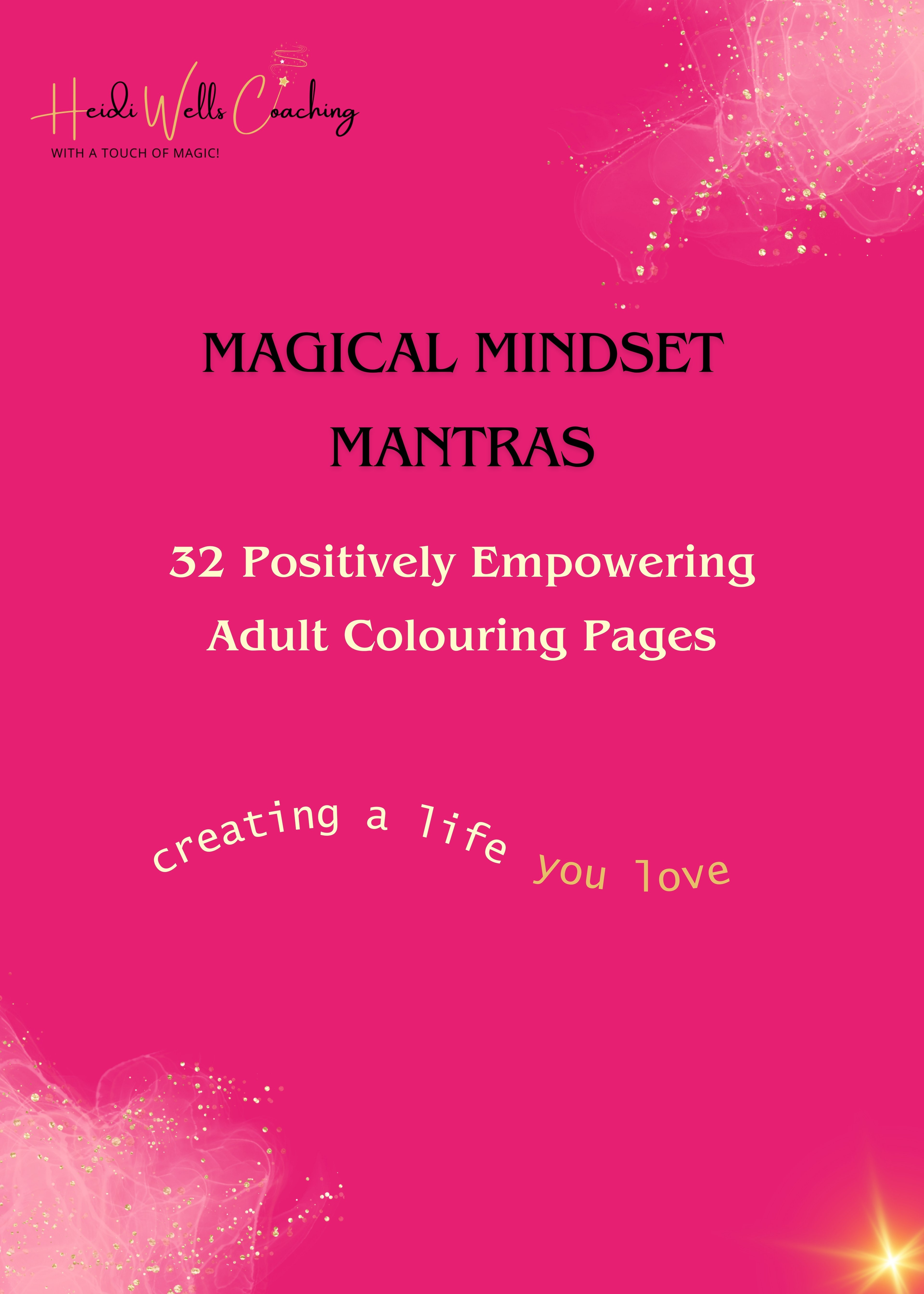 32 Page Magical Mindset Mantras Adult Colouring Pages - Payhip