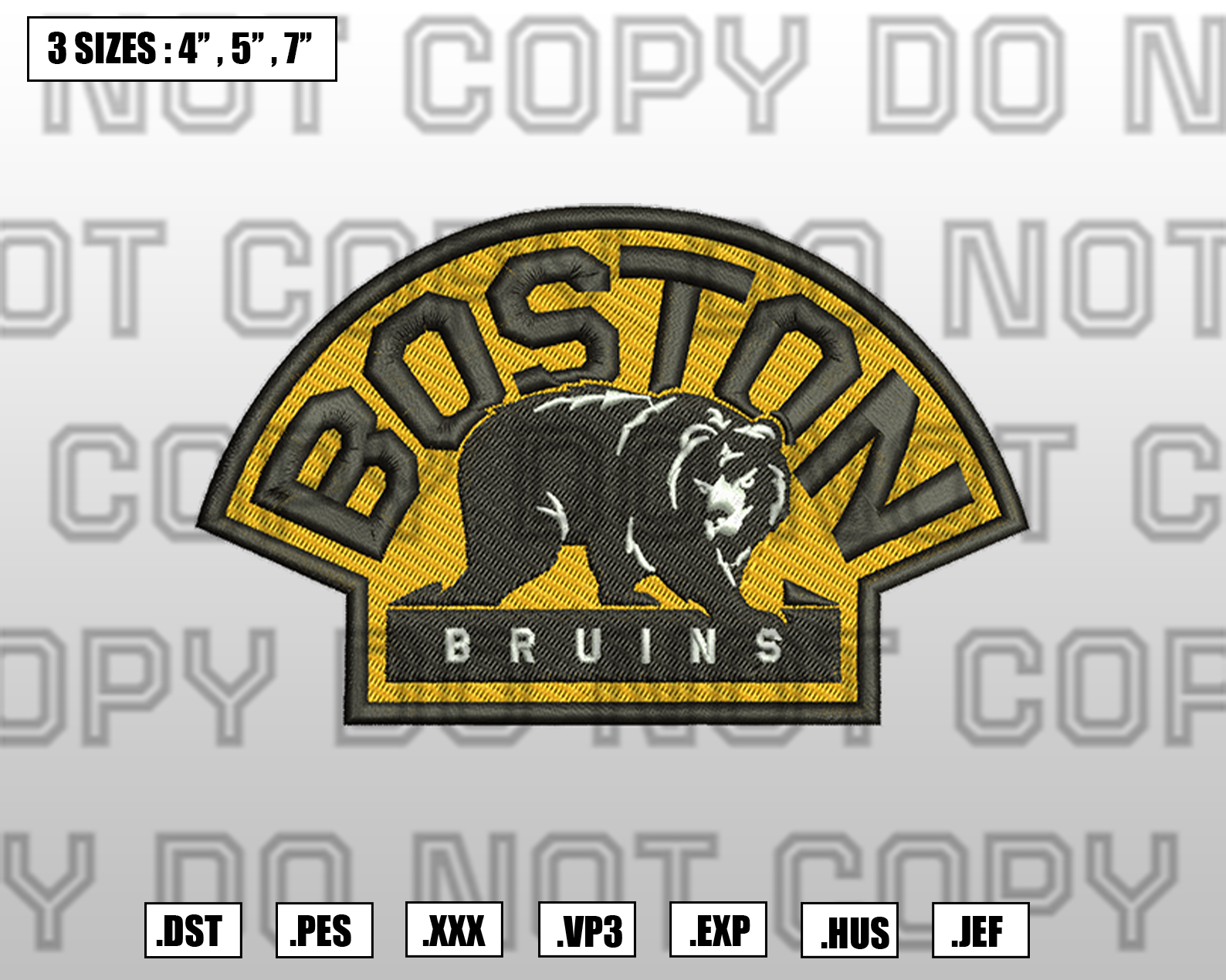 Boston Bruins Alternate Logo Embroidery Designs,Logo NHL Embroidery ...