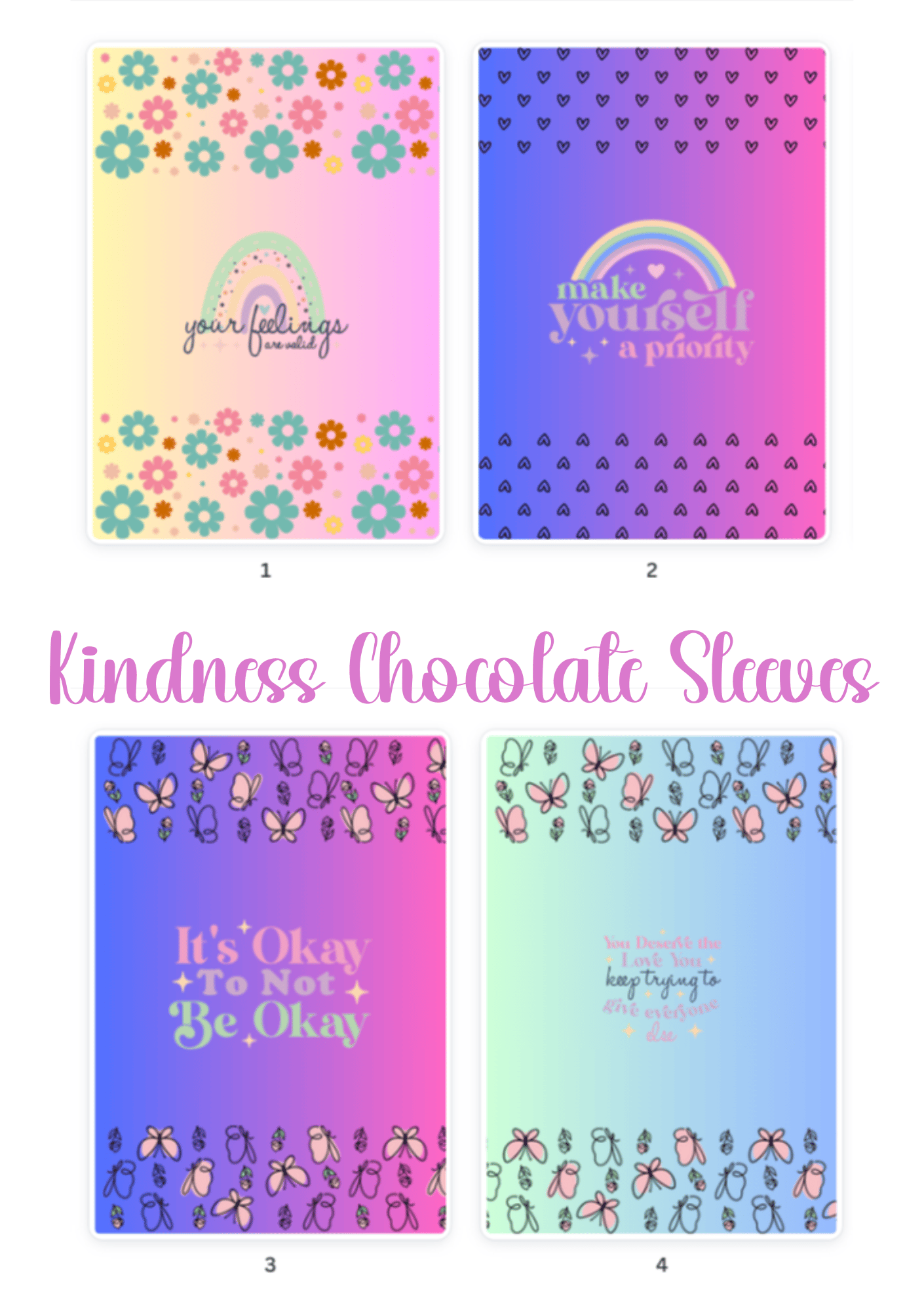 10 x Kindness Chocolate Sleeves - Payhip