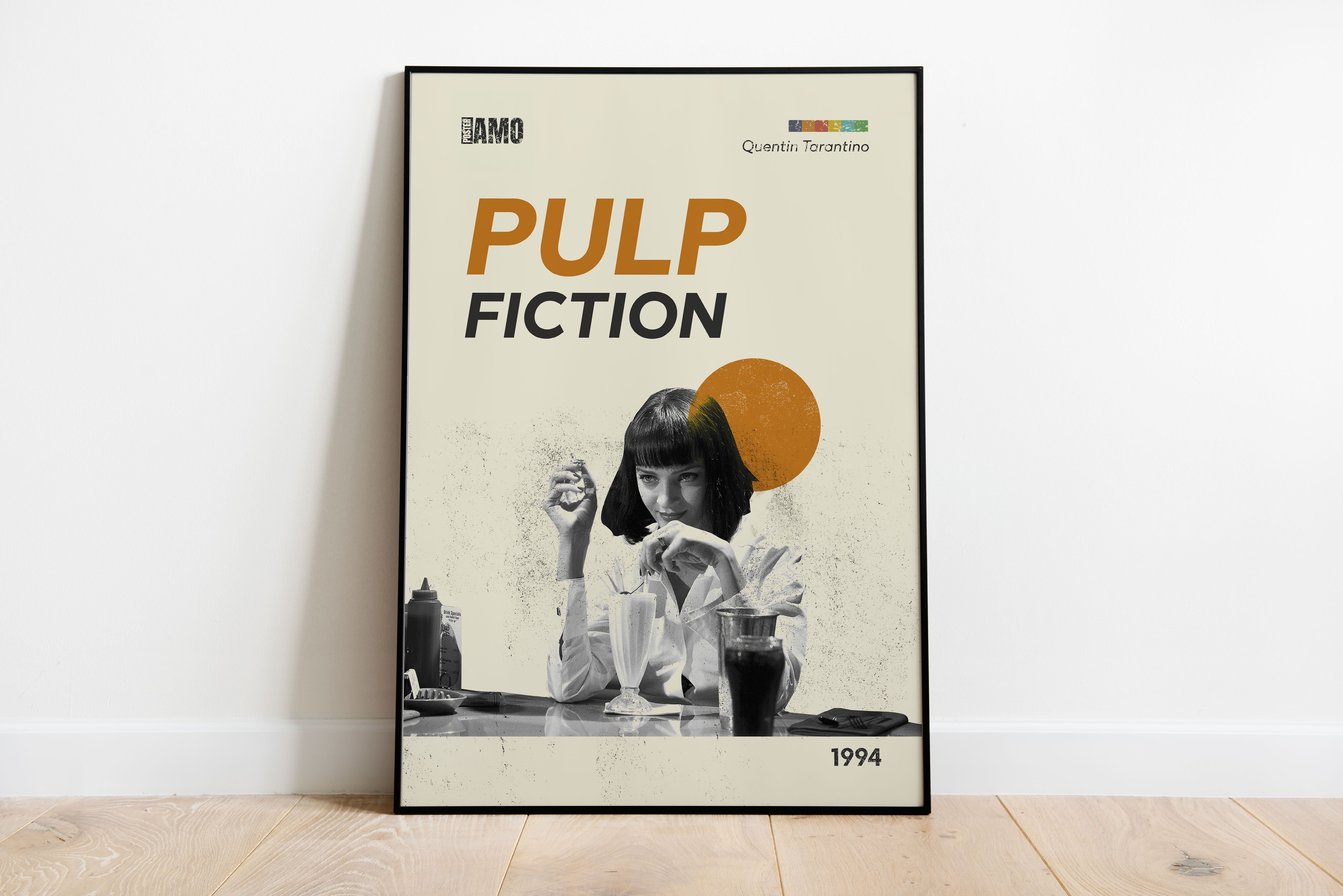 Digital Pulp Fiction Poster, Download & Print Instantly, Mid-century ...
