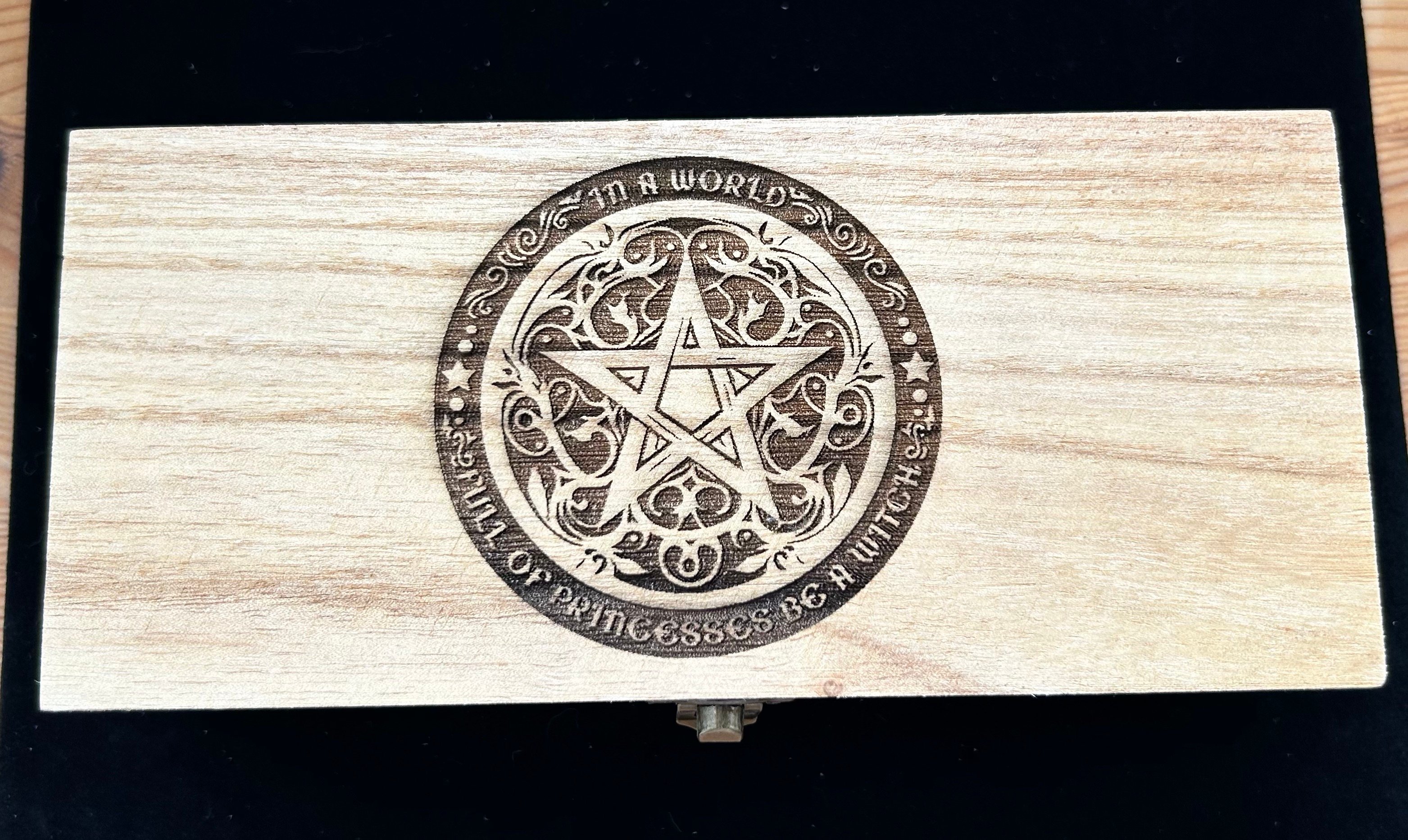 Card/crystal ornate wooden box - Payhip