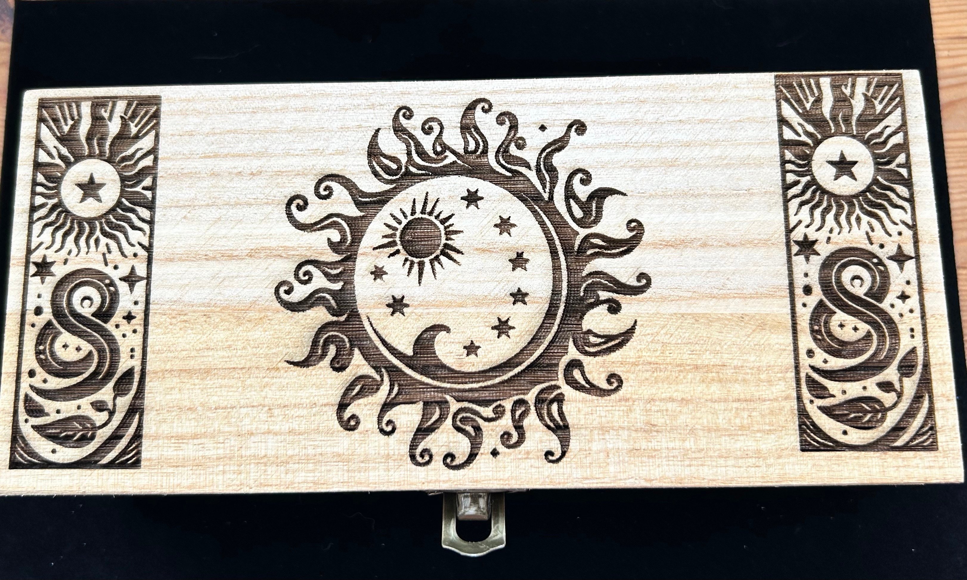 Card/crystal ornate wooden box - Payhip