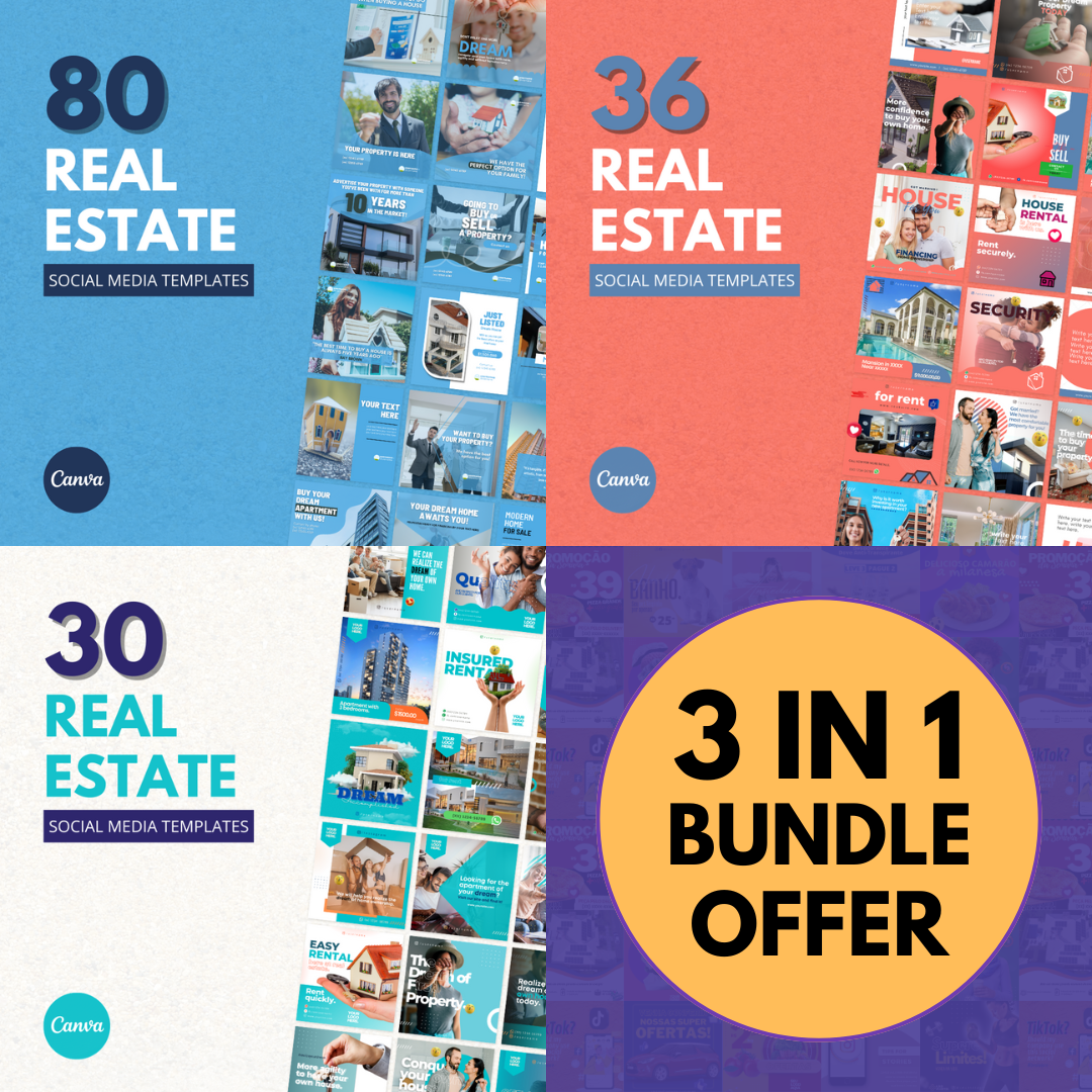 3 in 1 Real Estate Templates Bundle Offer - Payhip
