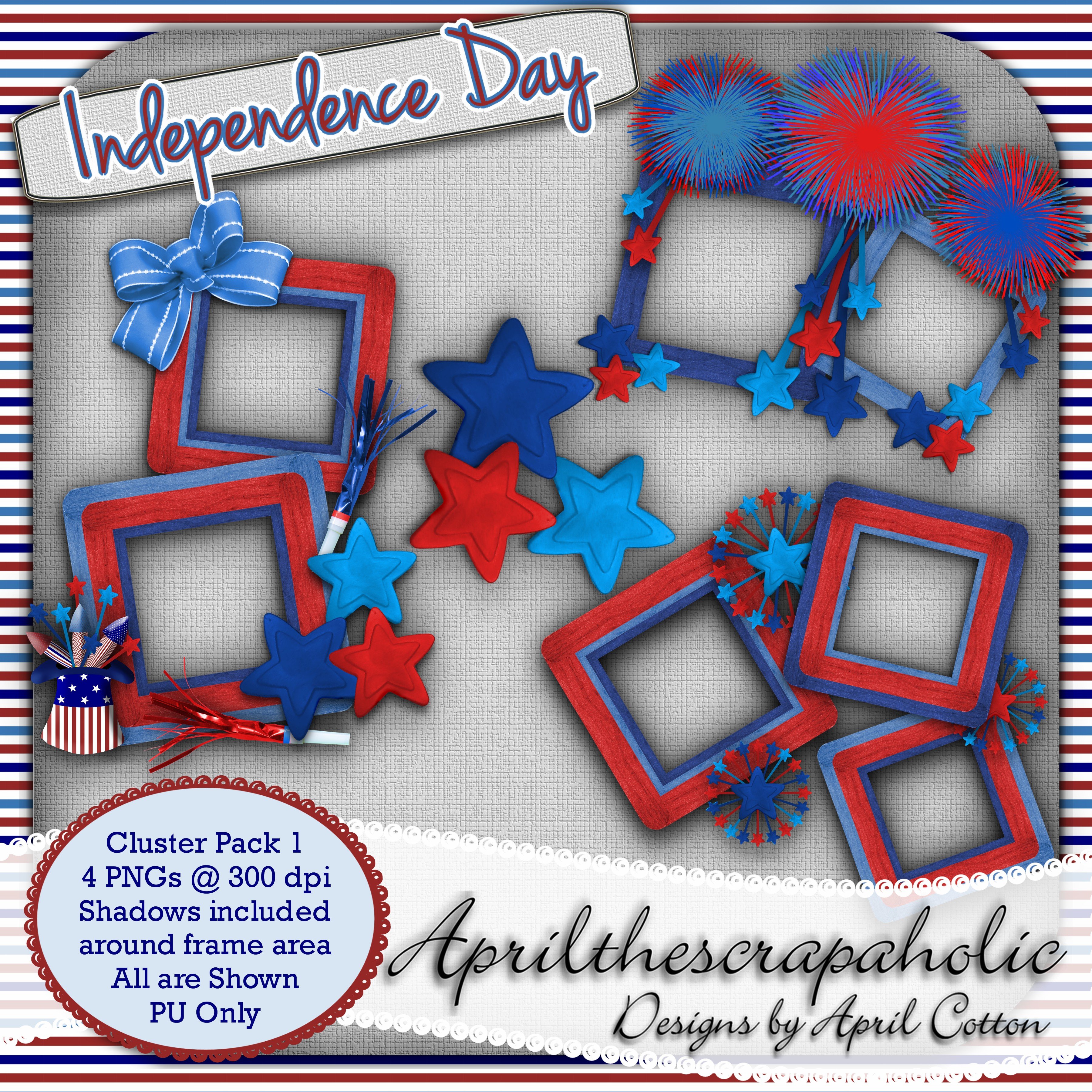 Independence Day - Cluster Pack 1 - Payhip