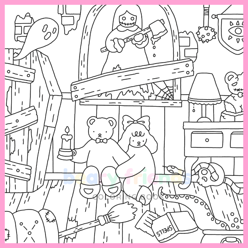 Beary Friends Coloring Book