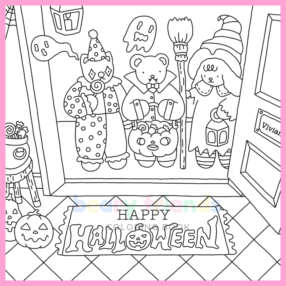 Beary Friends Coloring Book