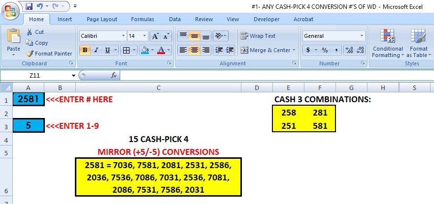Wise Women Lotto - Whole Number Conversions [Flips, Mirrors, 1-offs ...