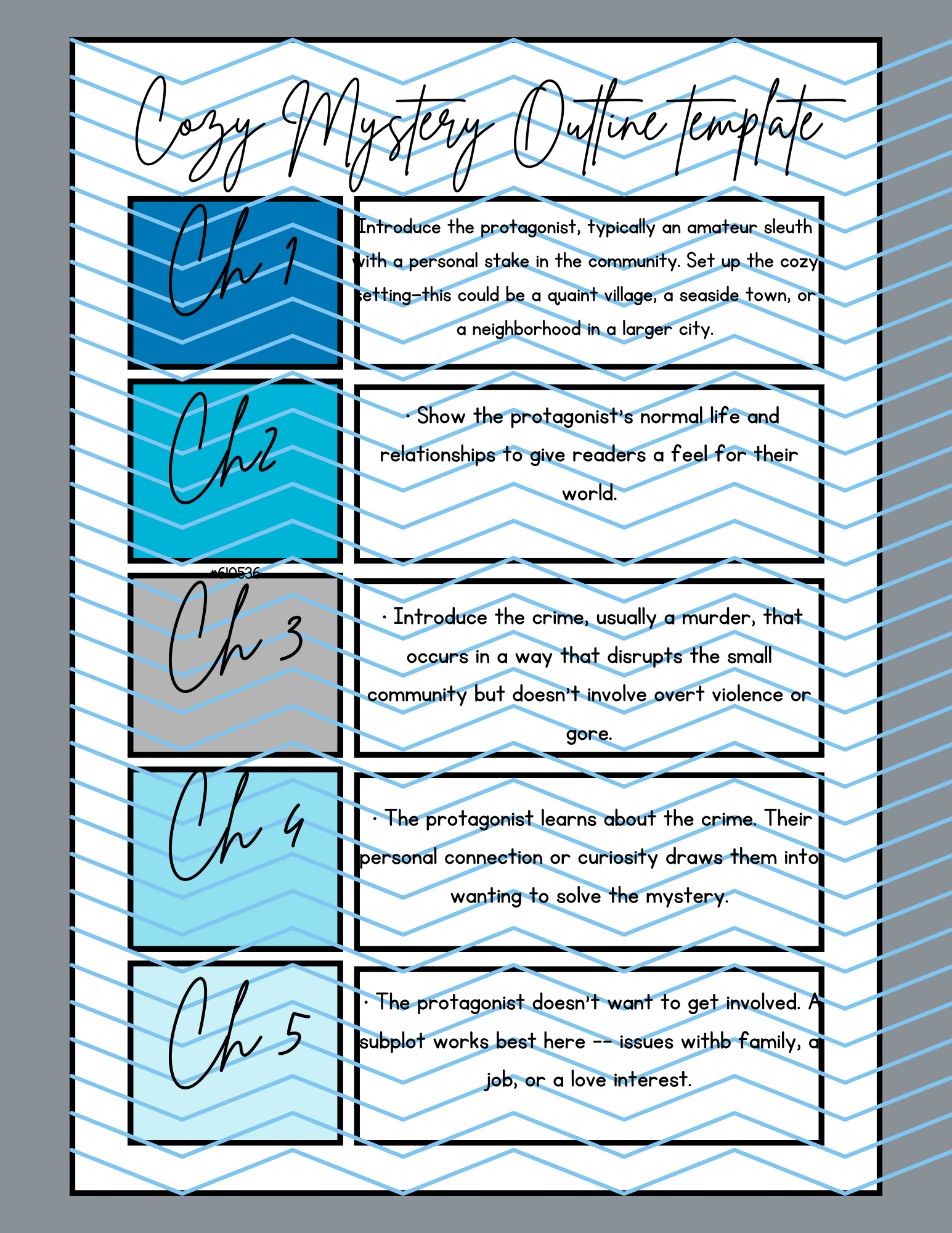 Outline Template: Cozy Mystery