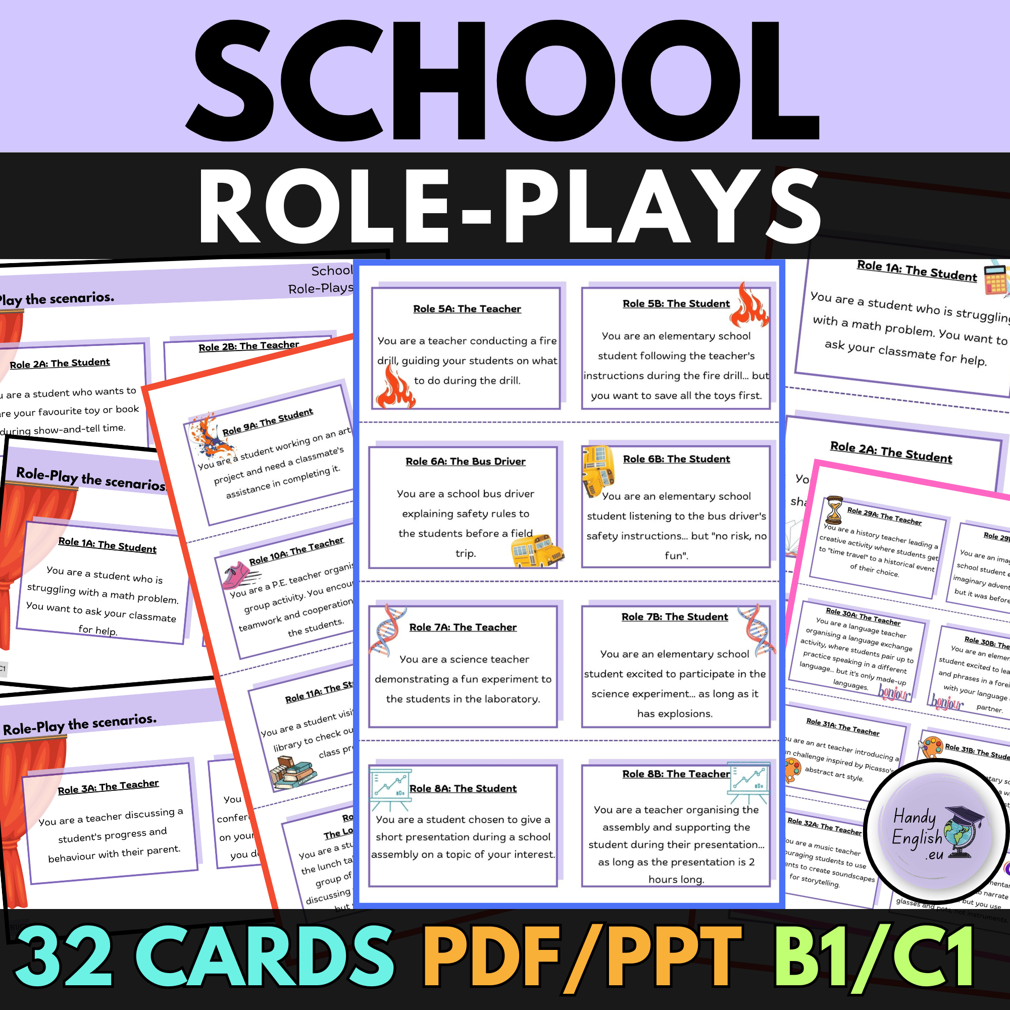 Back to School: Role-Playing Cards - Payhip