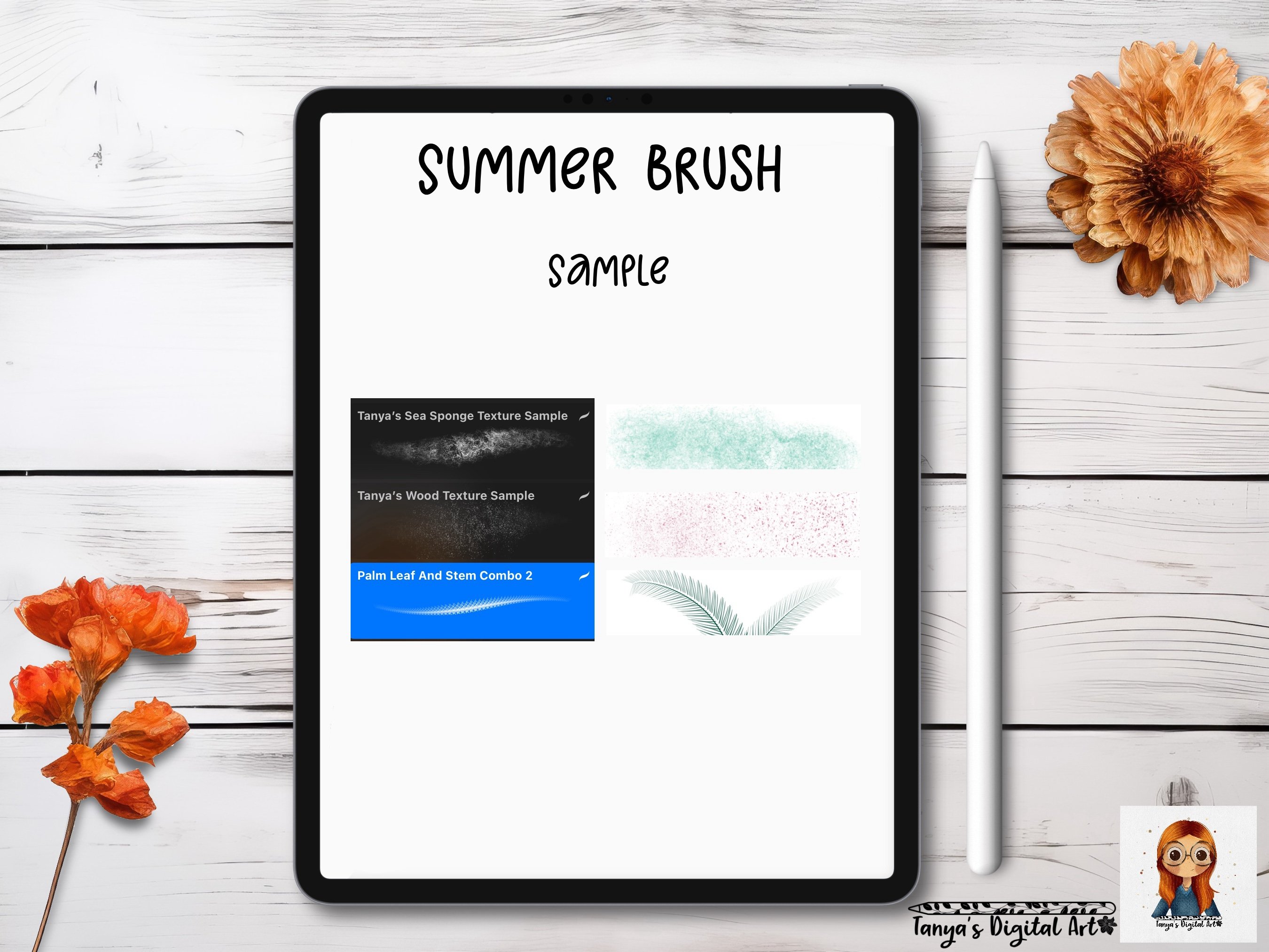 Summer Brush set for Procreate Sample - Payhip