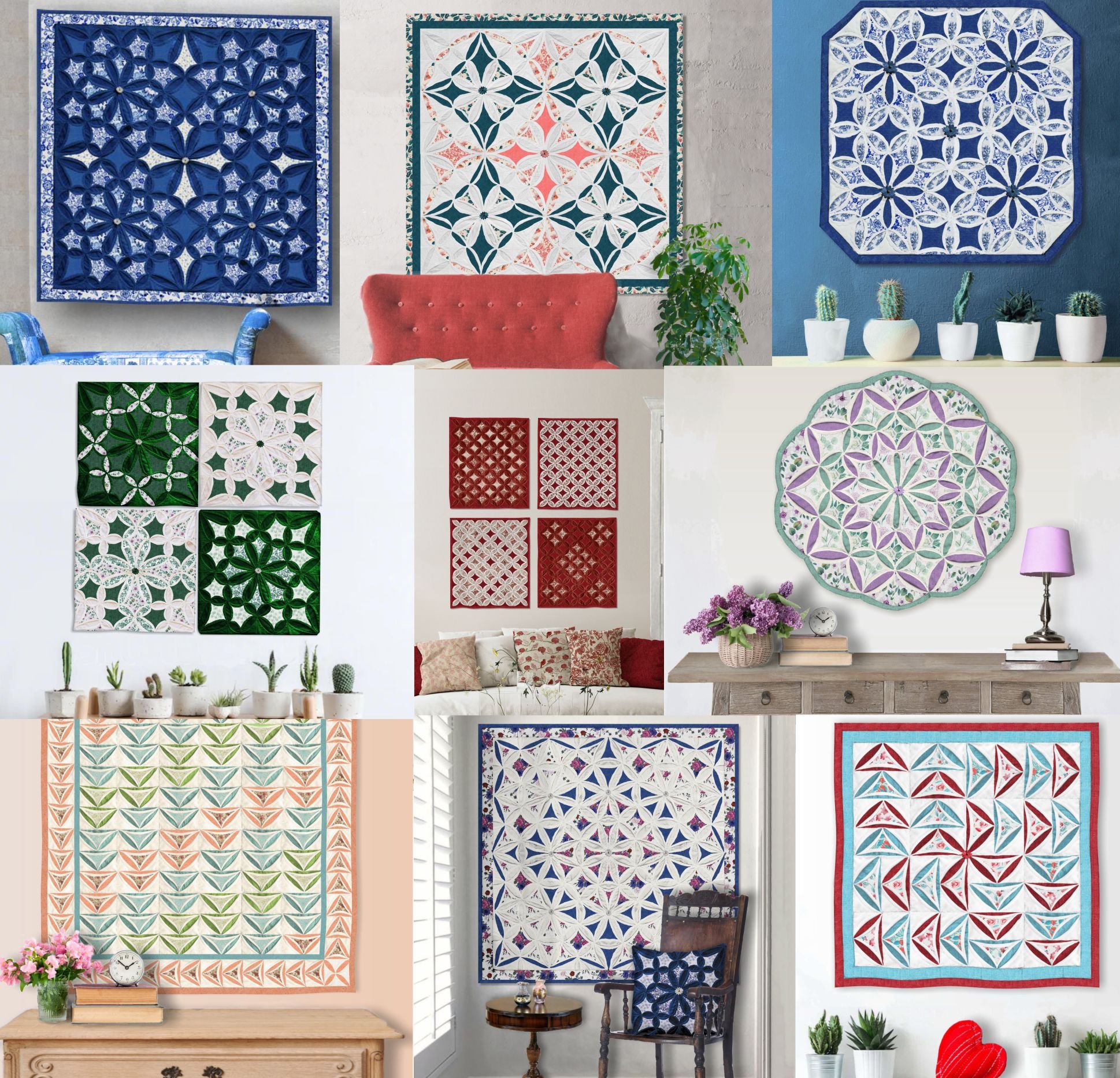 Cathedral Window Quilts Patterns - BUNDLES