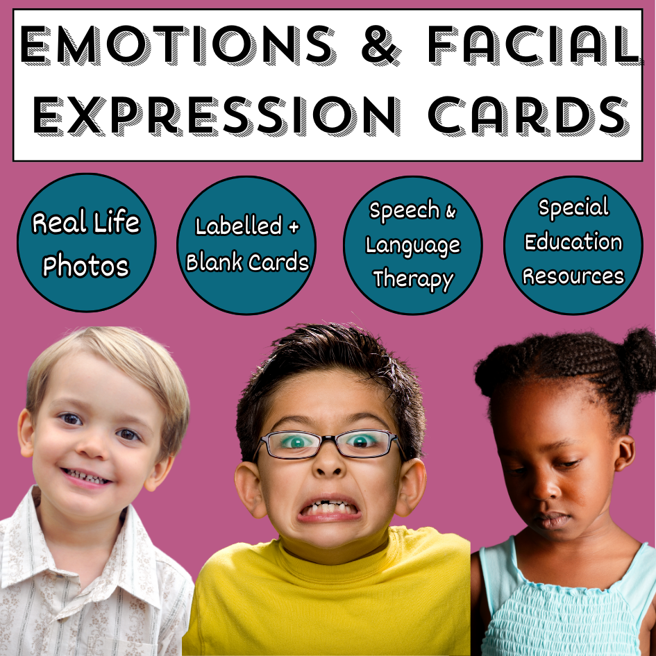 Emotion Flashcards- Real Life Photo Visuals- Child Expressions - Payhip