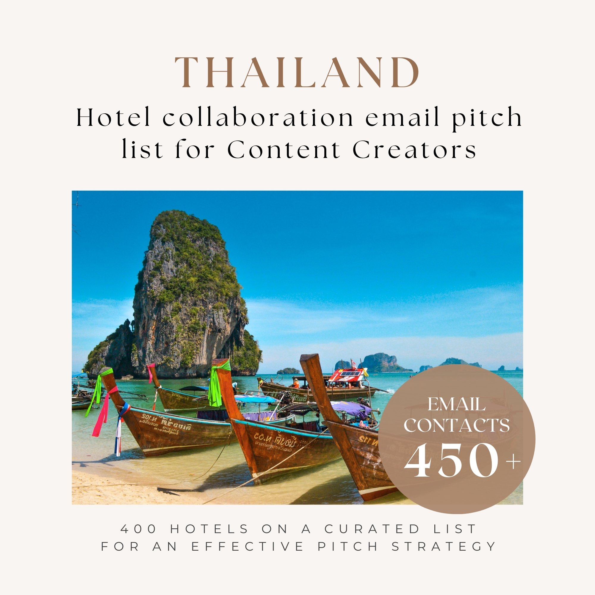 Singapore - Hotel Collaboration Email Pitch List