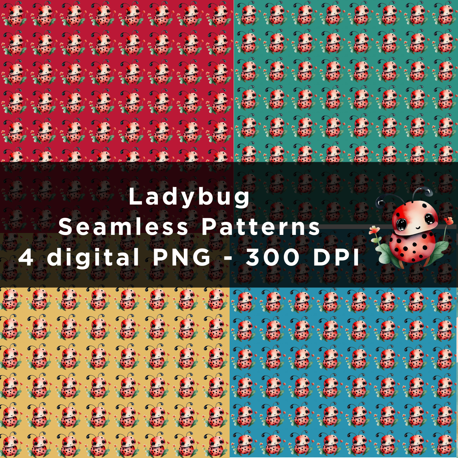 Ladybug Seamless Patterns - Payhip