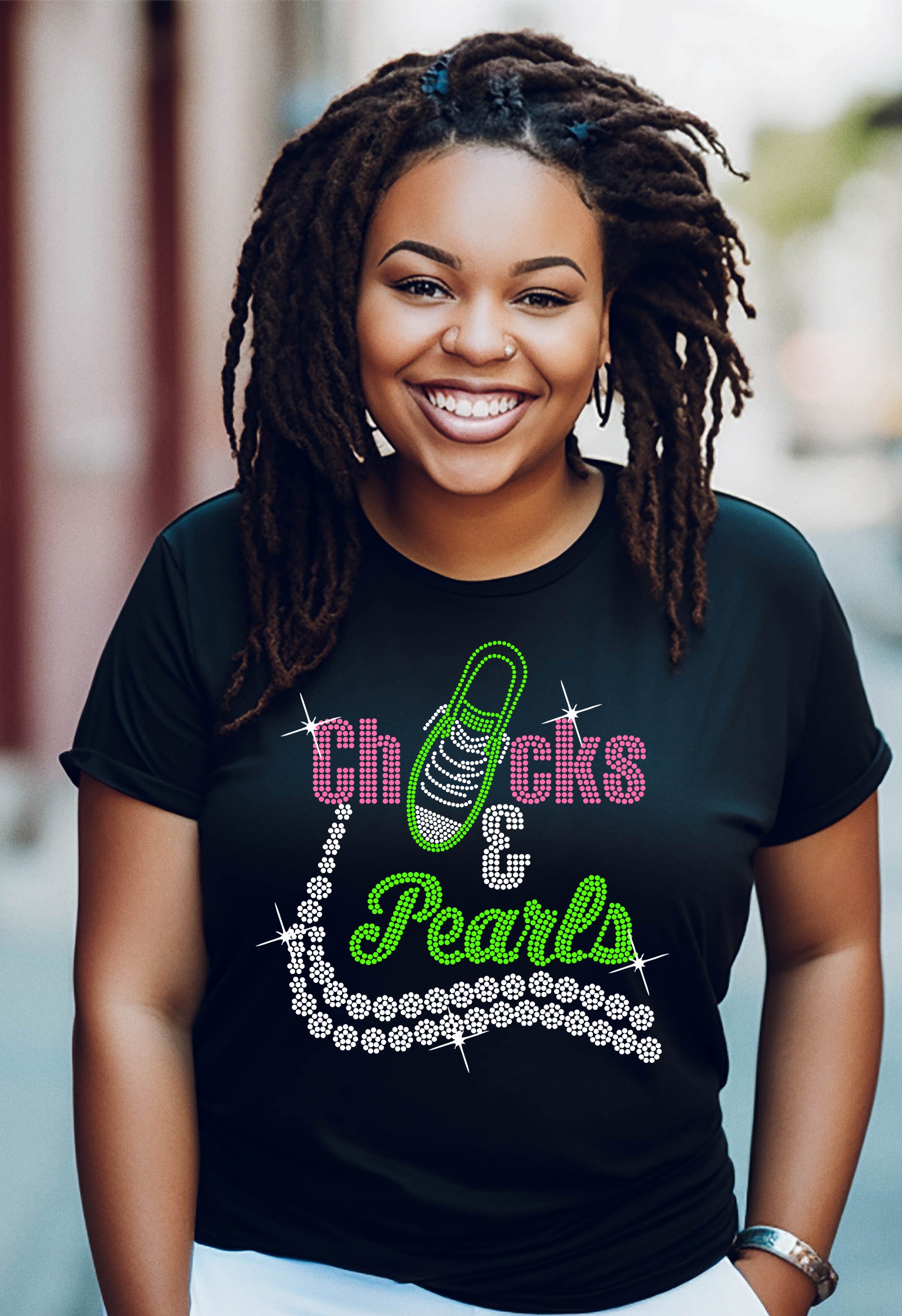 1(A)-GREEK-Chucks and Pearls-Pink/Green - Payhip