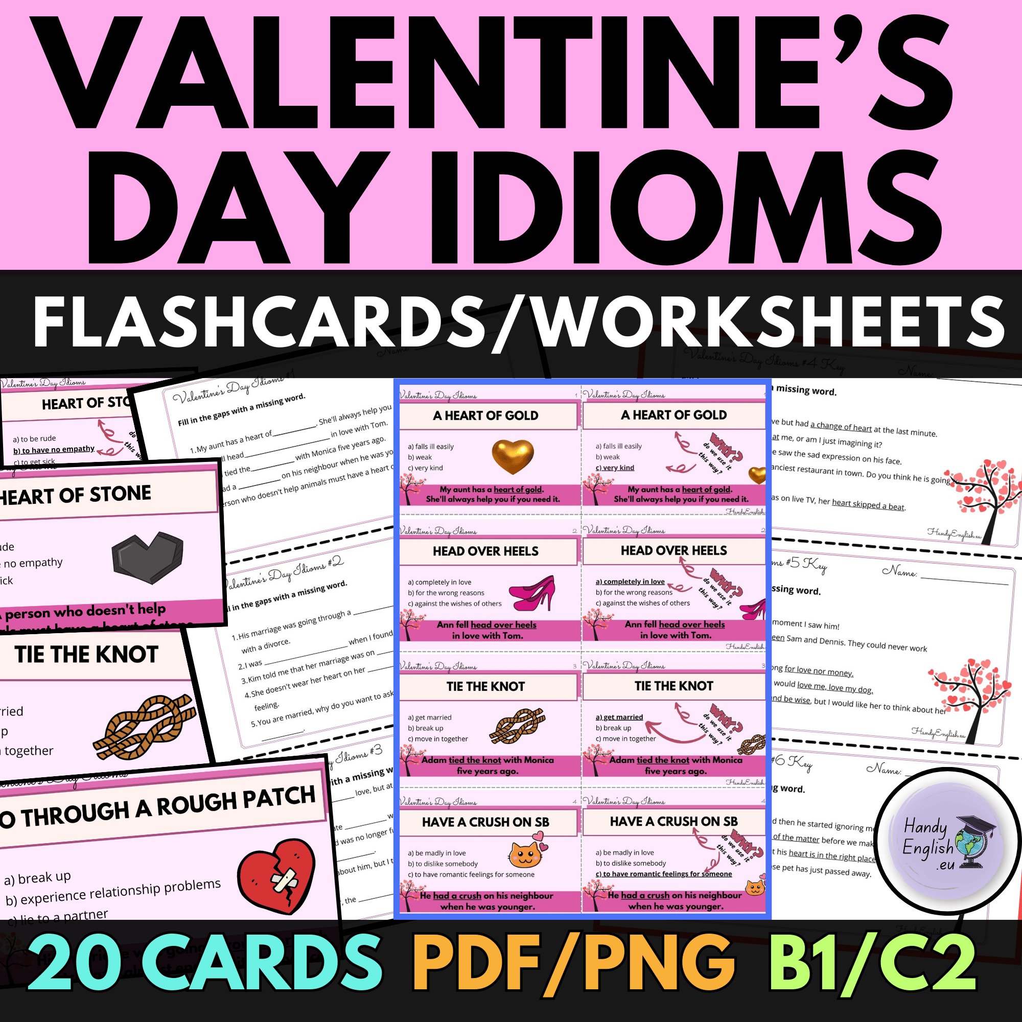 Valentine's Day Idioms: Vocabulary & Flashcards - Payhip