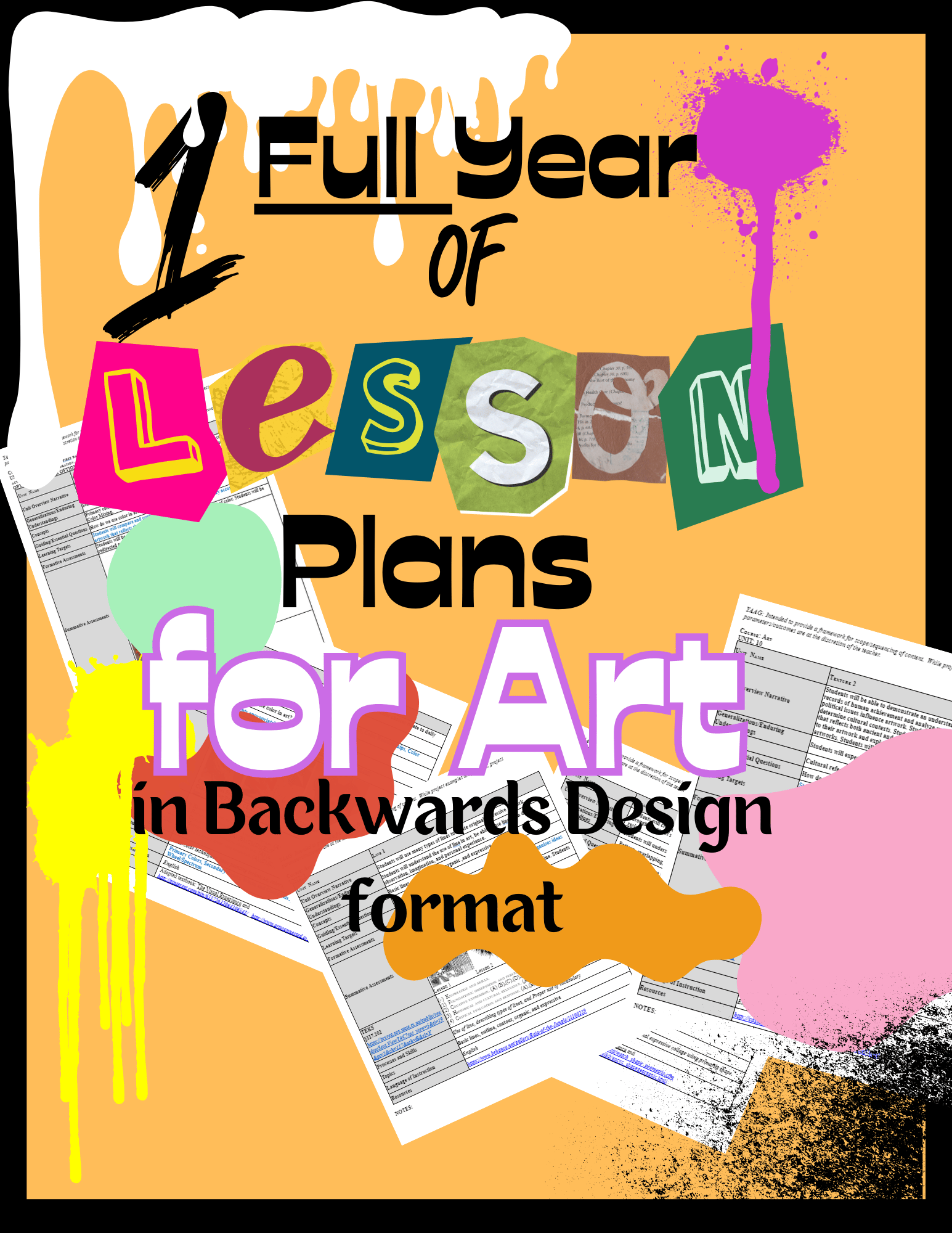 Full Year of Lesson Plans in Backwards Design Format! - Payhip
