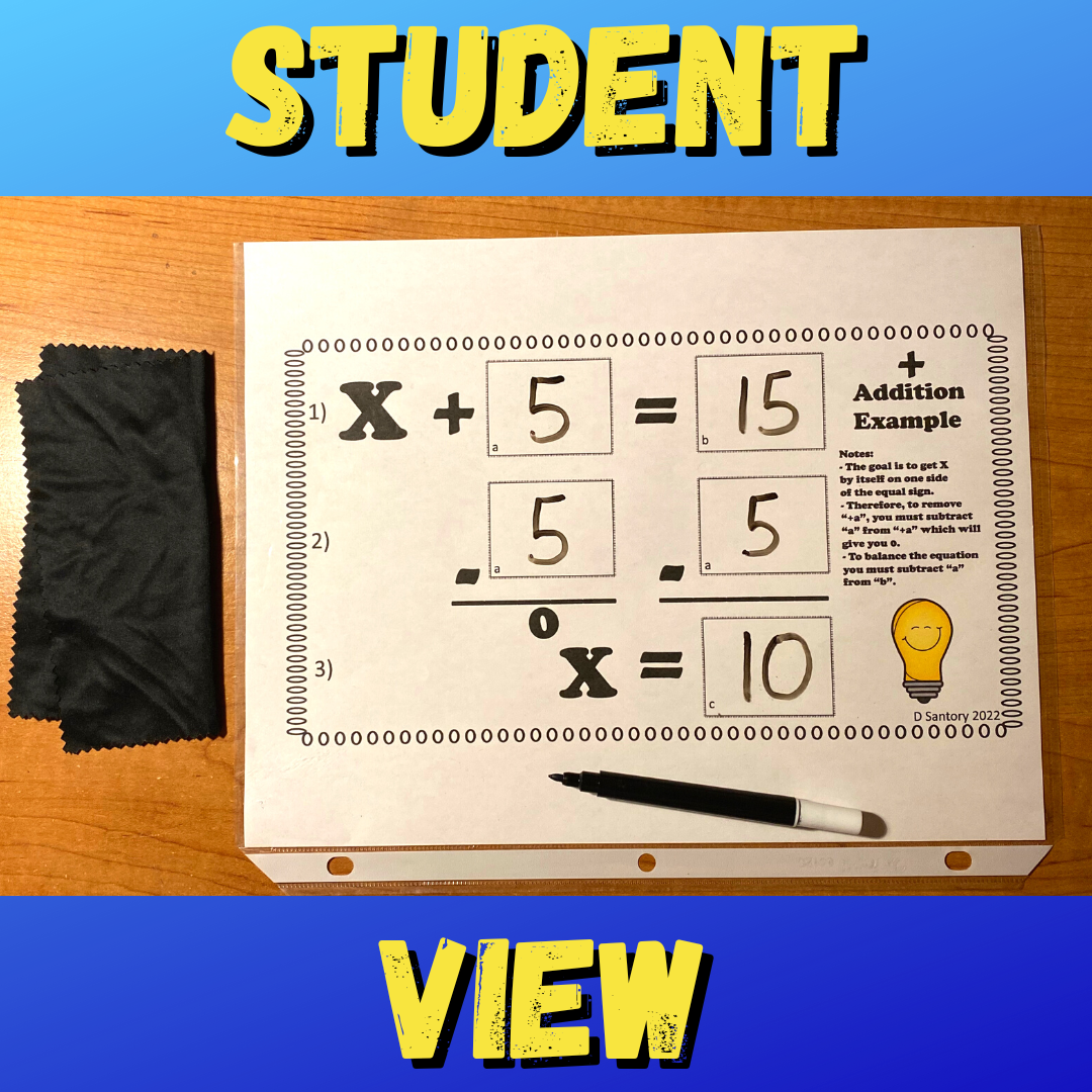 6th Grade Variable Equations Bundle | Math Activities, Games and Guided ...