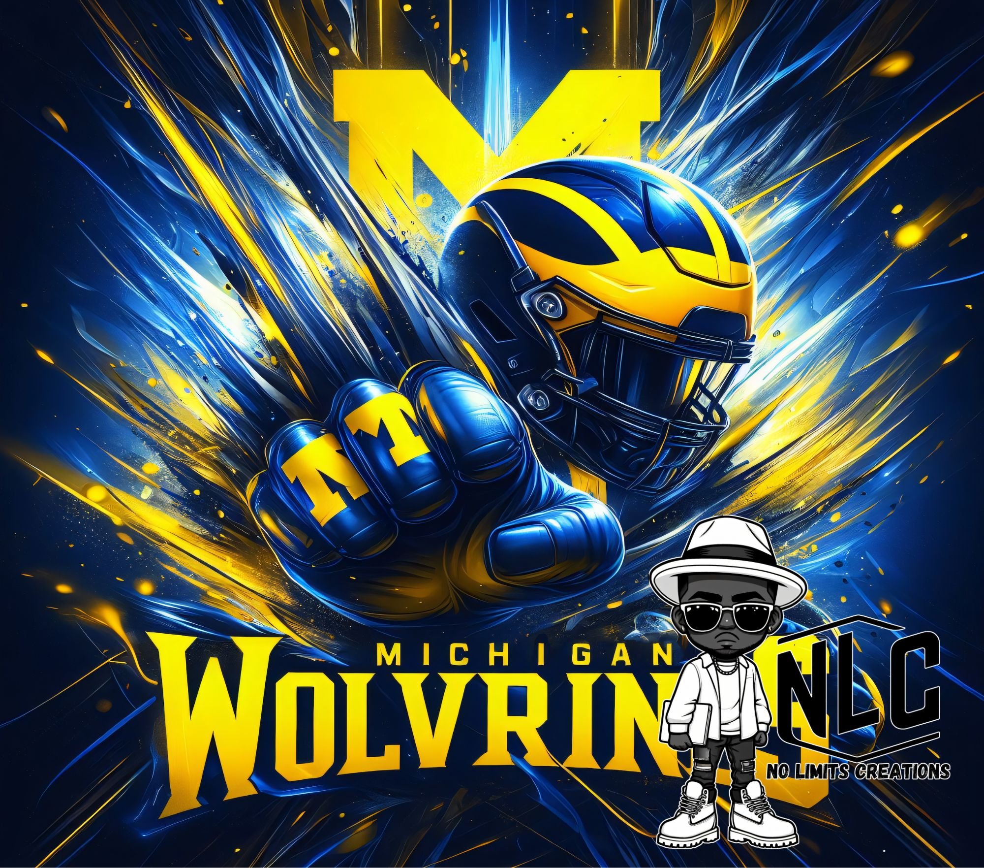 Michigan Wolverines 20oz Tumbler Wrap