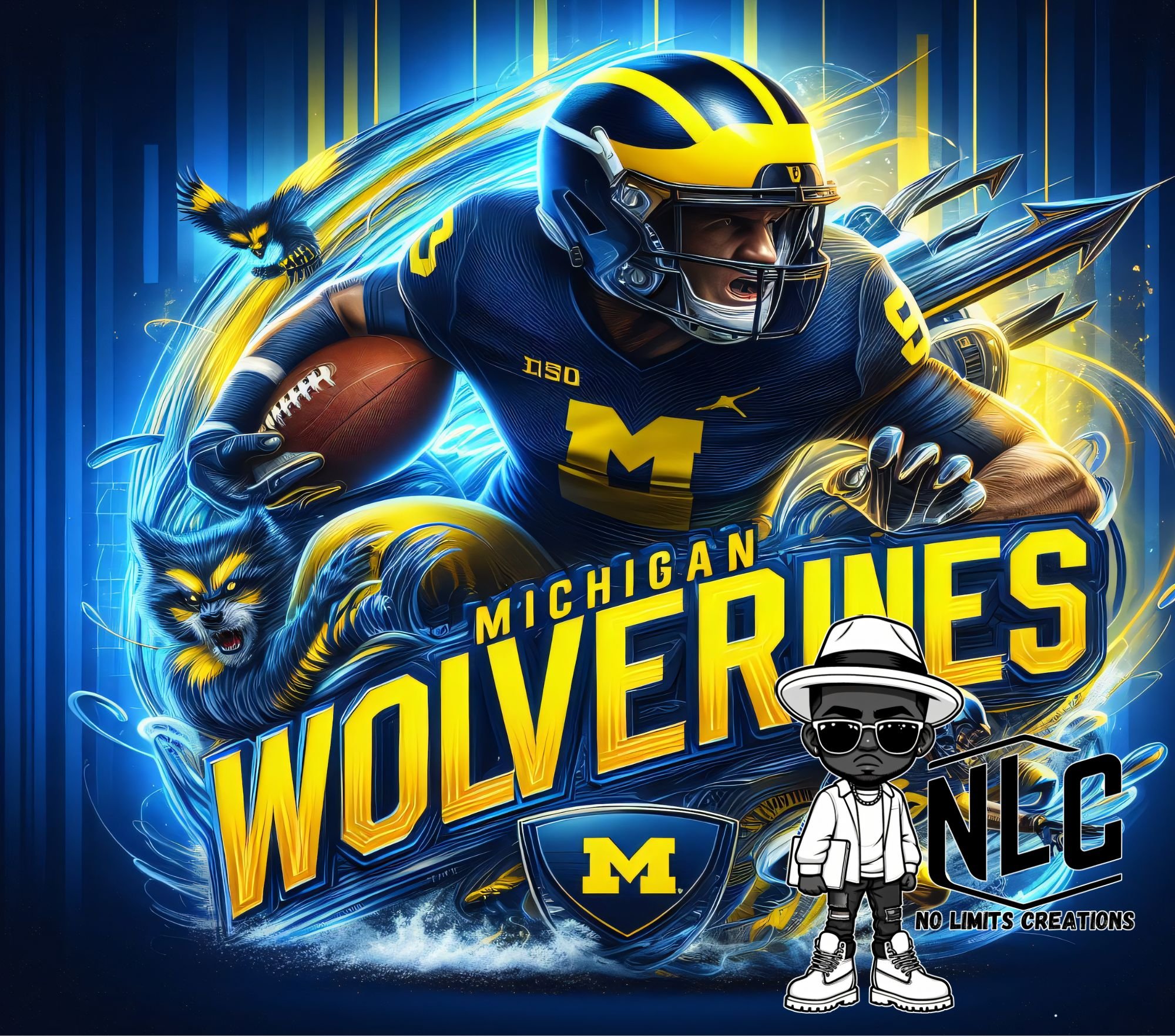 Michigan Wolverines 20oz Tumbler Wrap