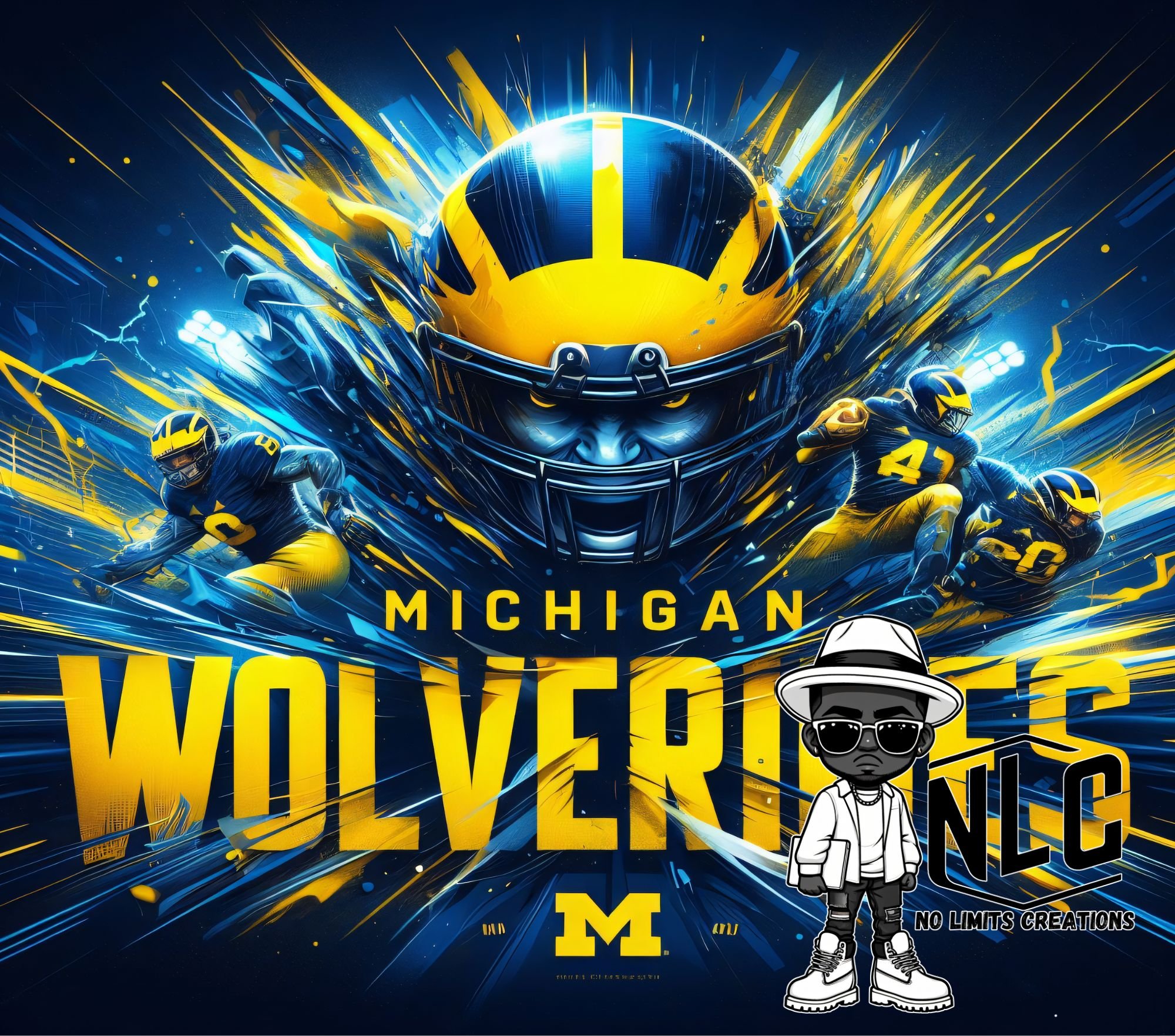 Michigan Wolverines 20oz Tumbler Wrap
