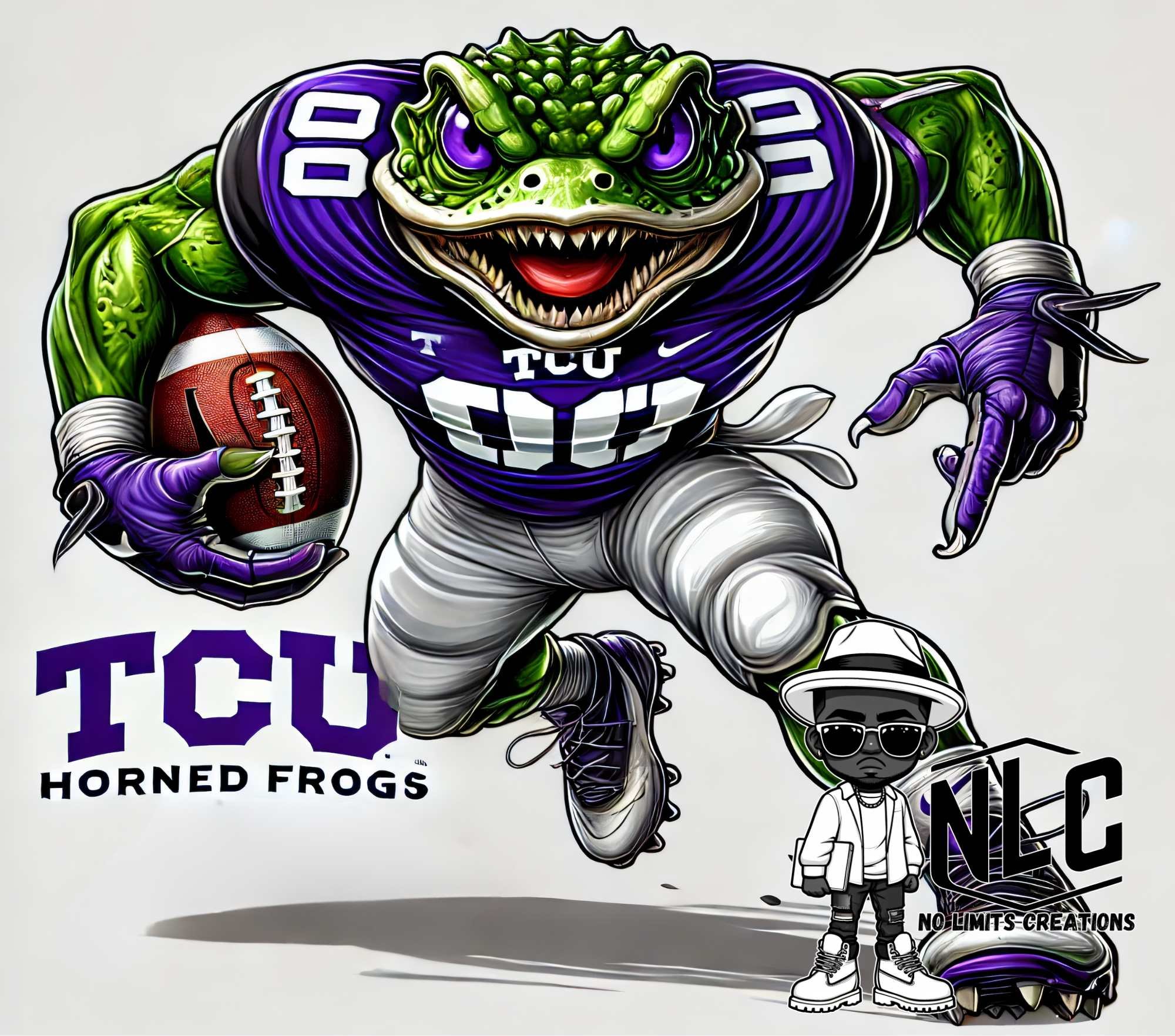 TCU Horned Frog 20oz Tumbler Wrap (Only)