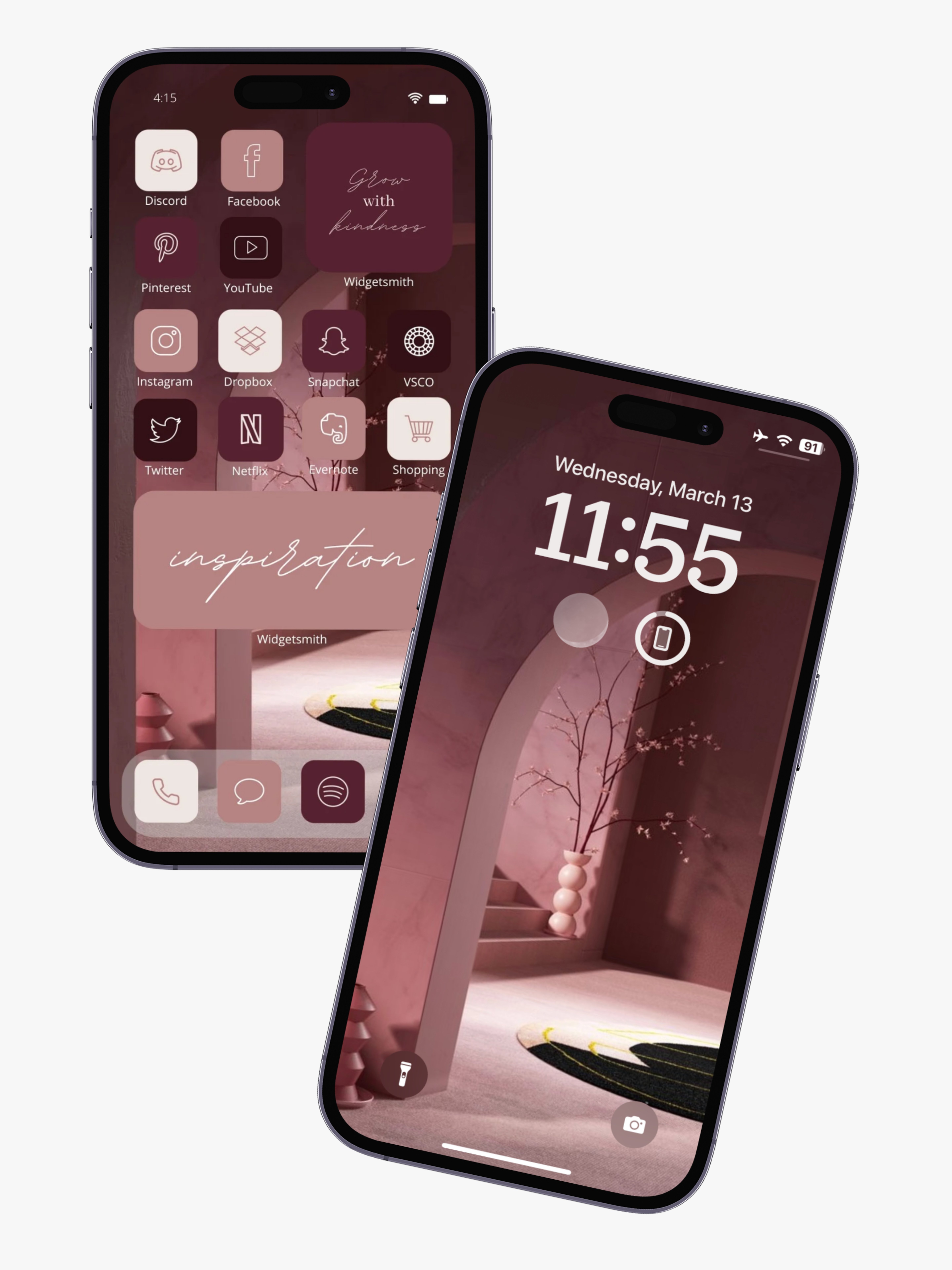 Magenta Aesthetic App Icons Pack - Payhip