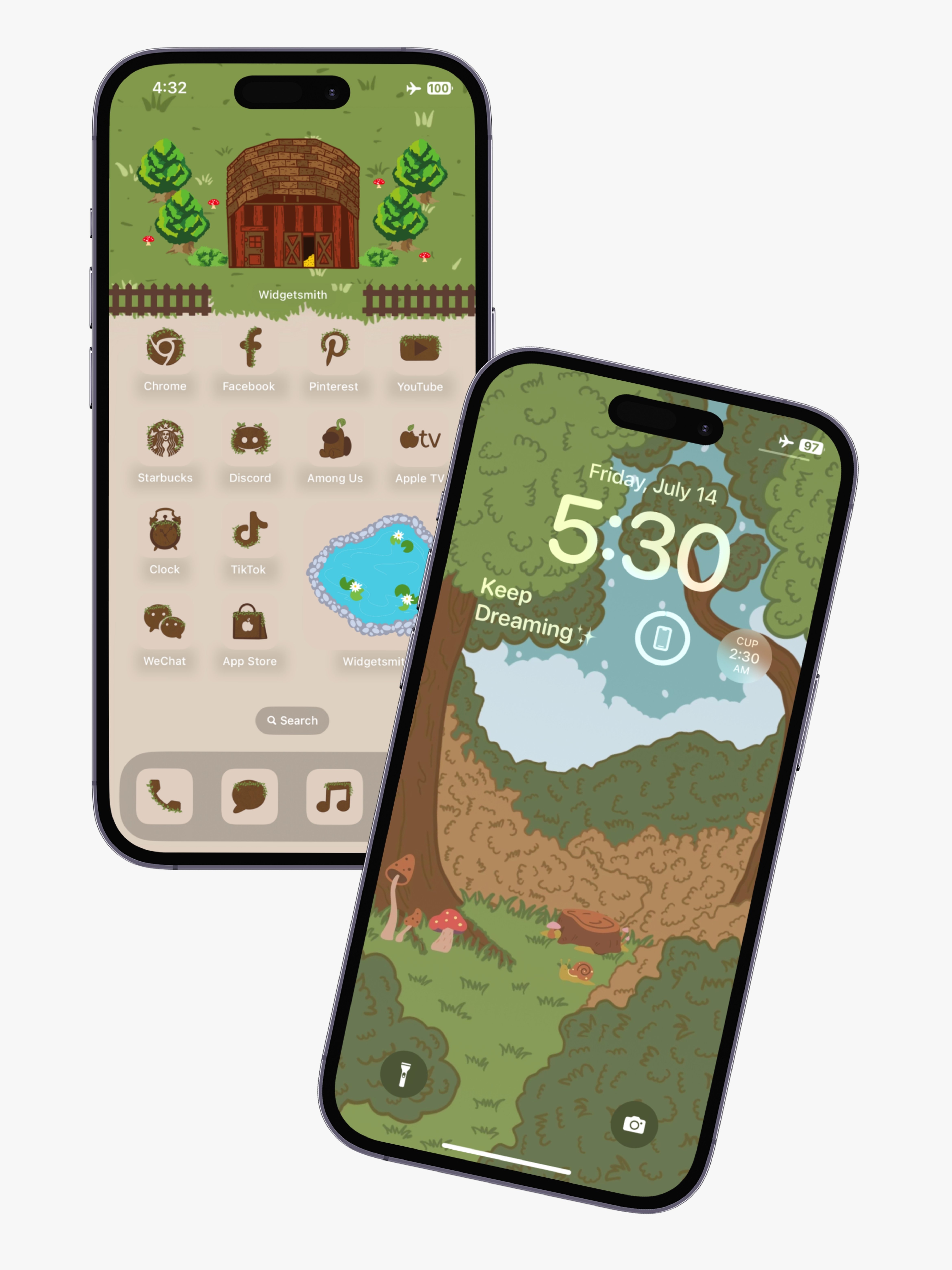 Cottagecore Woodlands Aesthetic App Icons Pack - Payhip