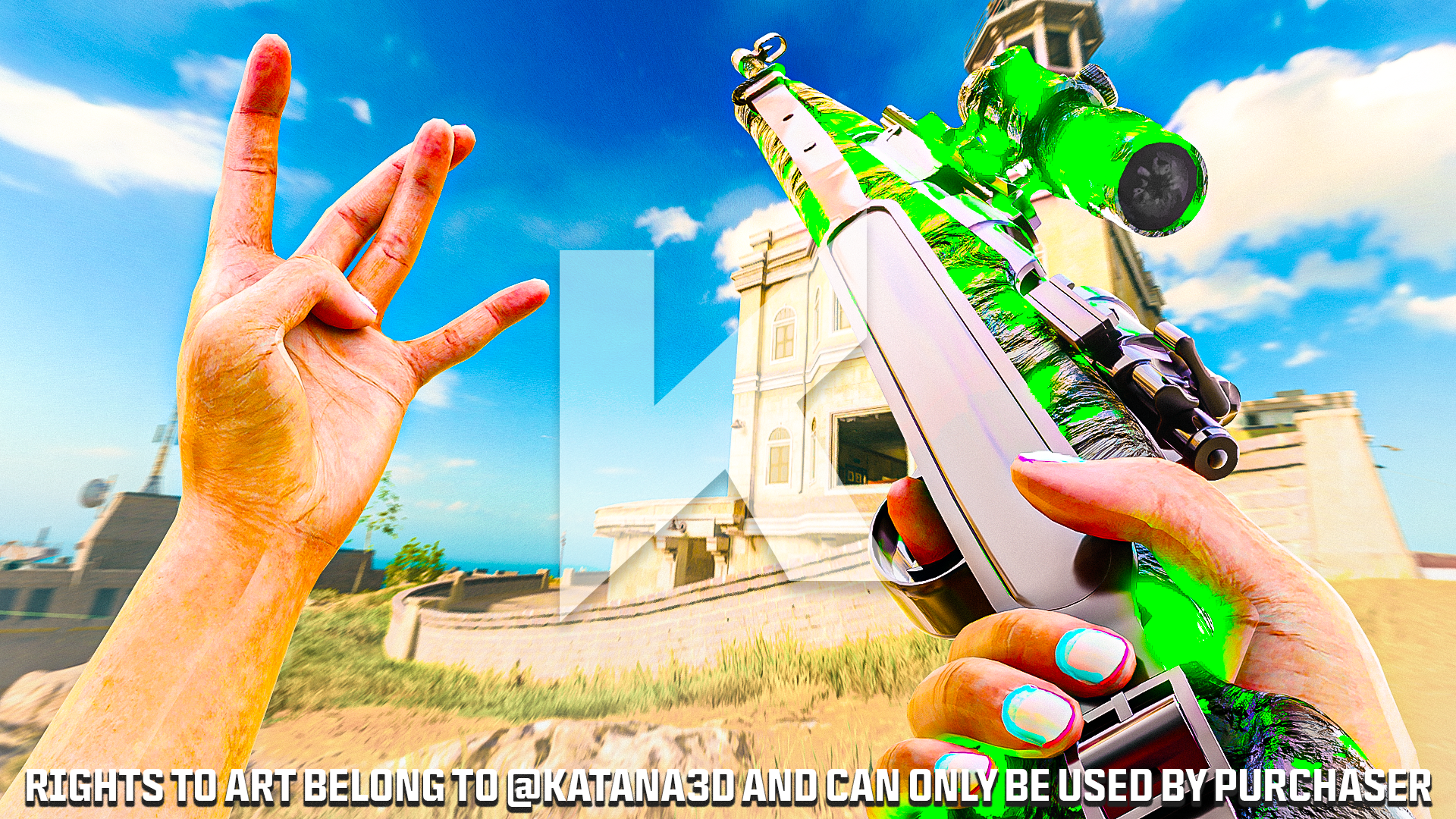 COD/Warzone Thumbnail - WestCoast Green Kar98 (Rebirth Multiplayer ...