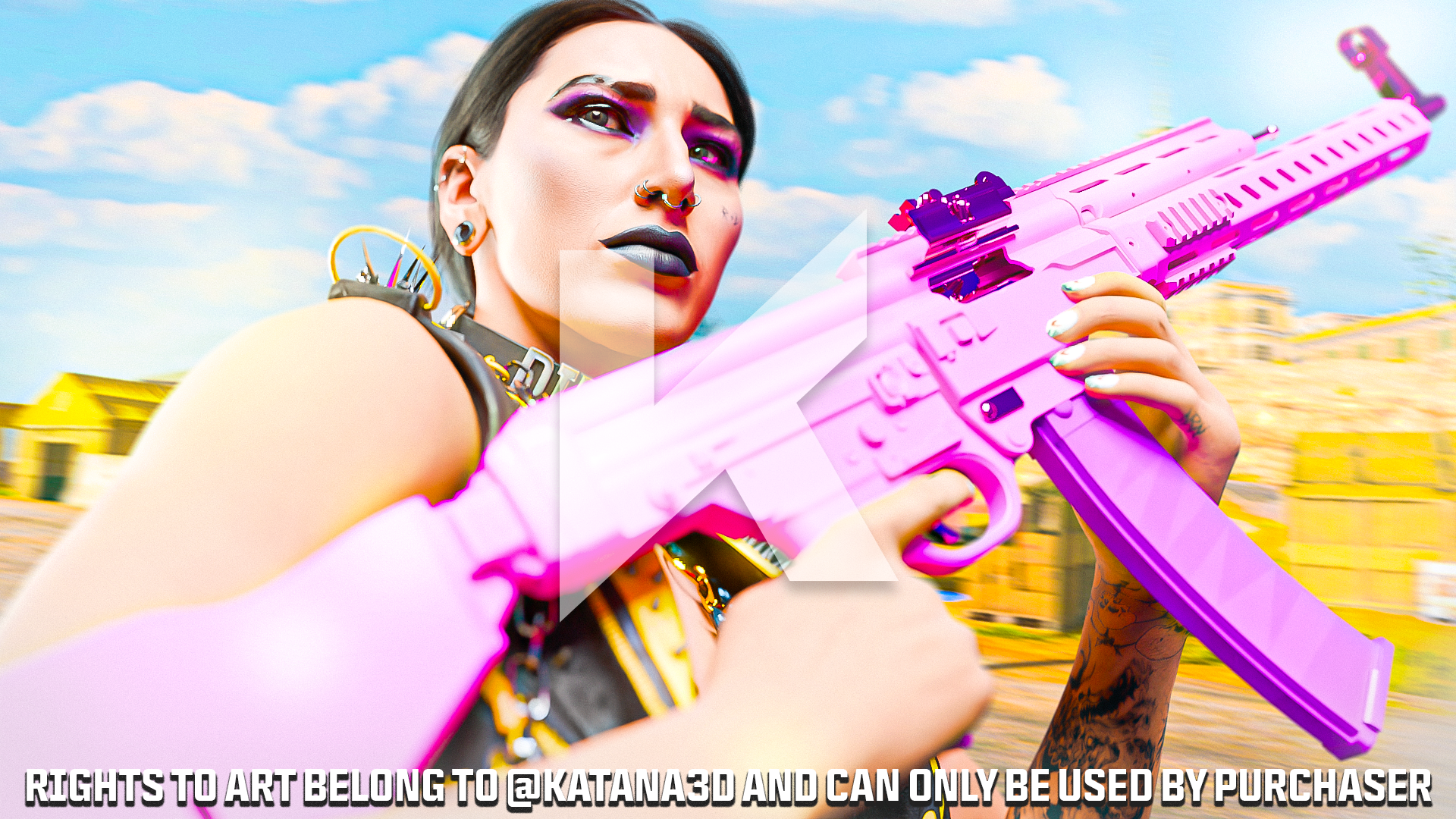 COD/Warzone Thumbnail - Rhea Pink STG44 - Payhip
