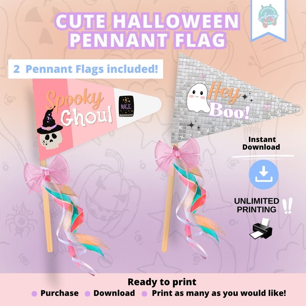 Cute Halloween Pennant Flags - Payhip