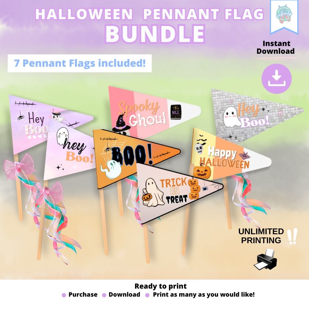 Halloween Pennant Flag BUNDLE - Payhip
